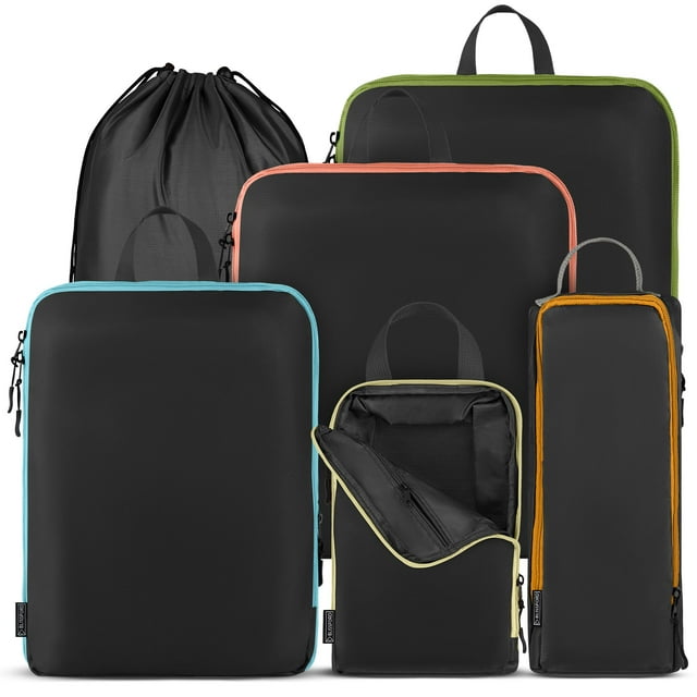 BLISSFORD Compression Packing Cubes Travel, Compression Bags, Packing ...