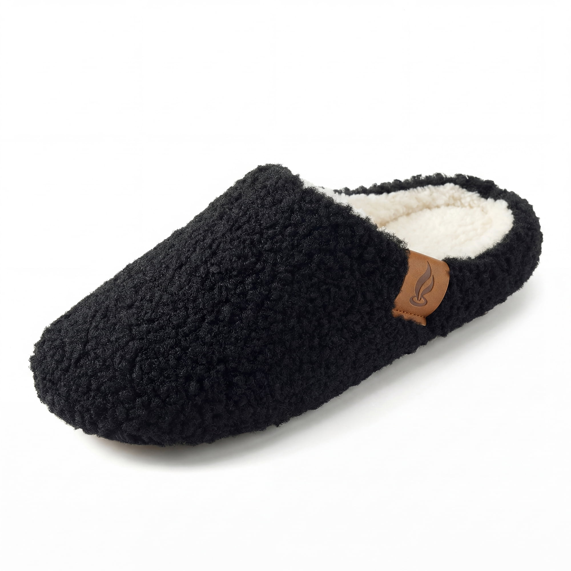 BLISSFUL STEP Women's Fuzzy Slip-on House Shoes Unisex Warm Soft Comfy ...