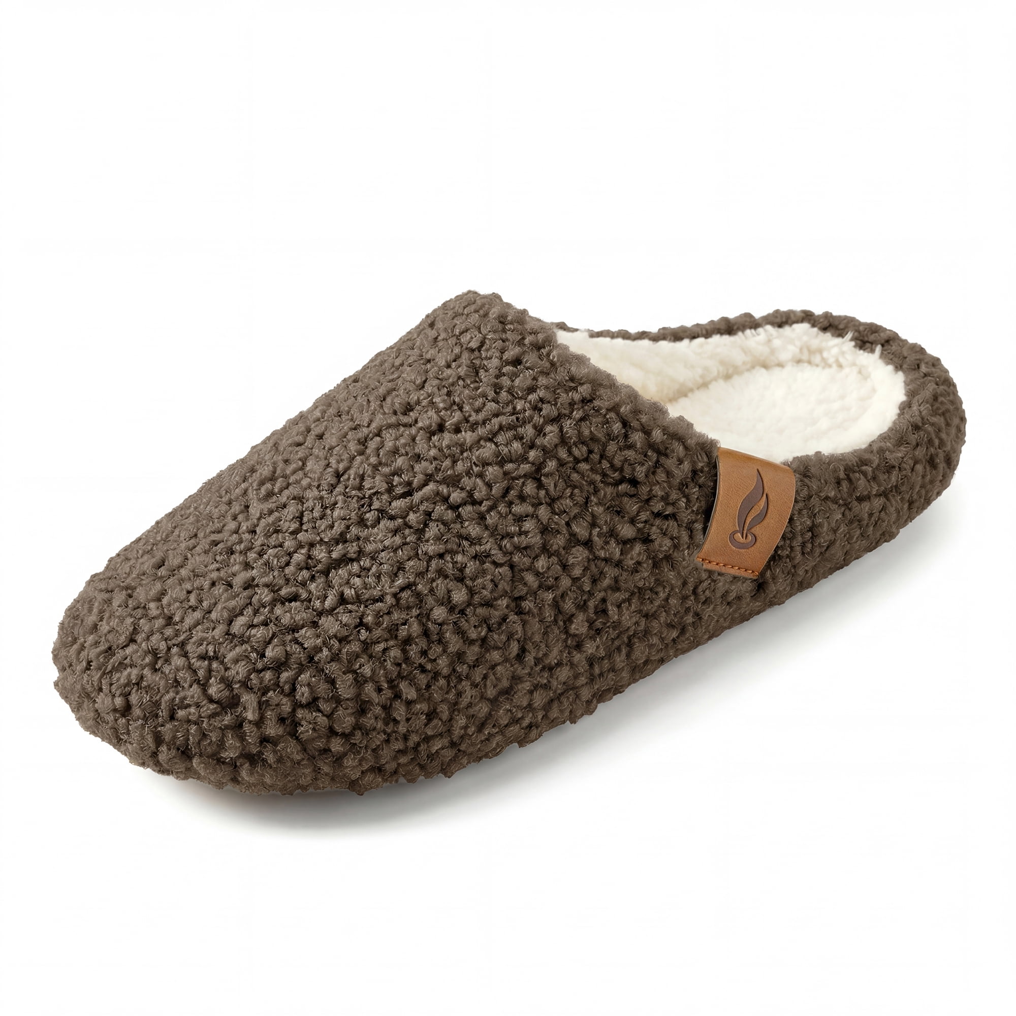 BLISSFUL STEP Women's Fuzzy Slip-on House Shoes Unisex Warm Soft Comfy ...