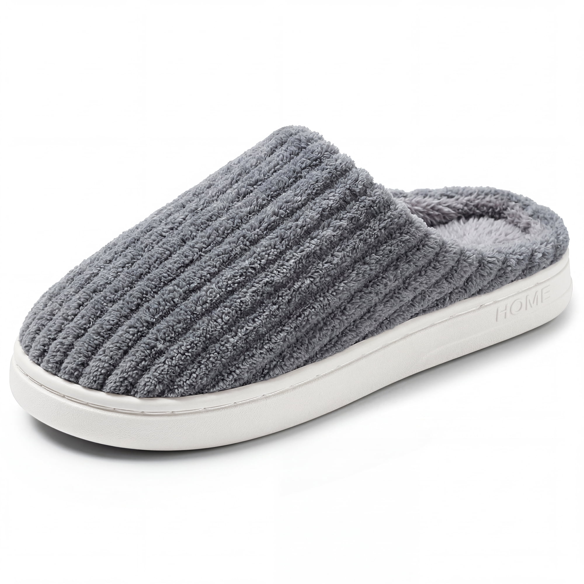 BLISSFUL STEP Women's Warm House Shoes Unisex Comfy Fuzzy Slip-On House ...