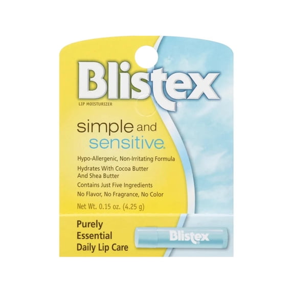 Blistex, Lip Balm, Simple and Sensitive, Pack of 12 - Walmart.com