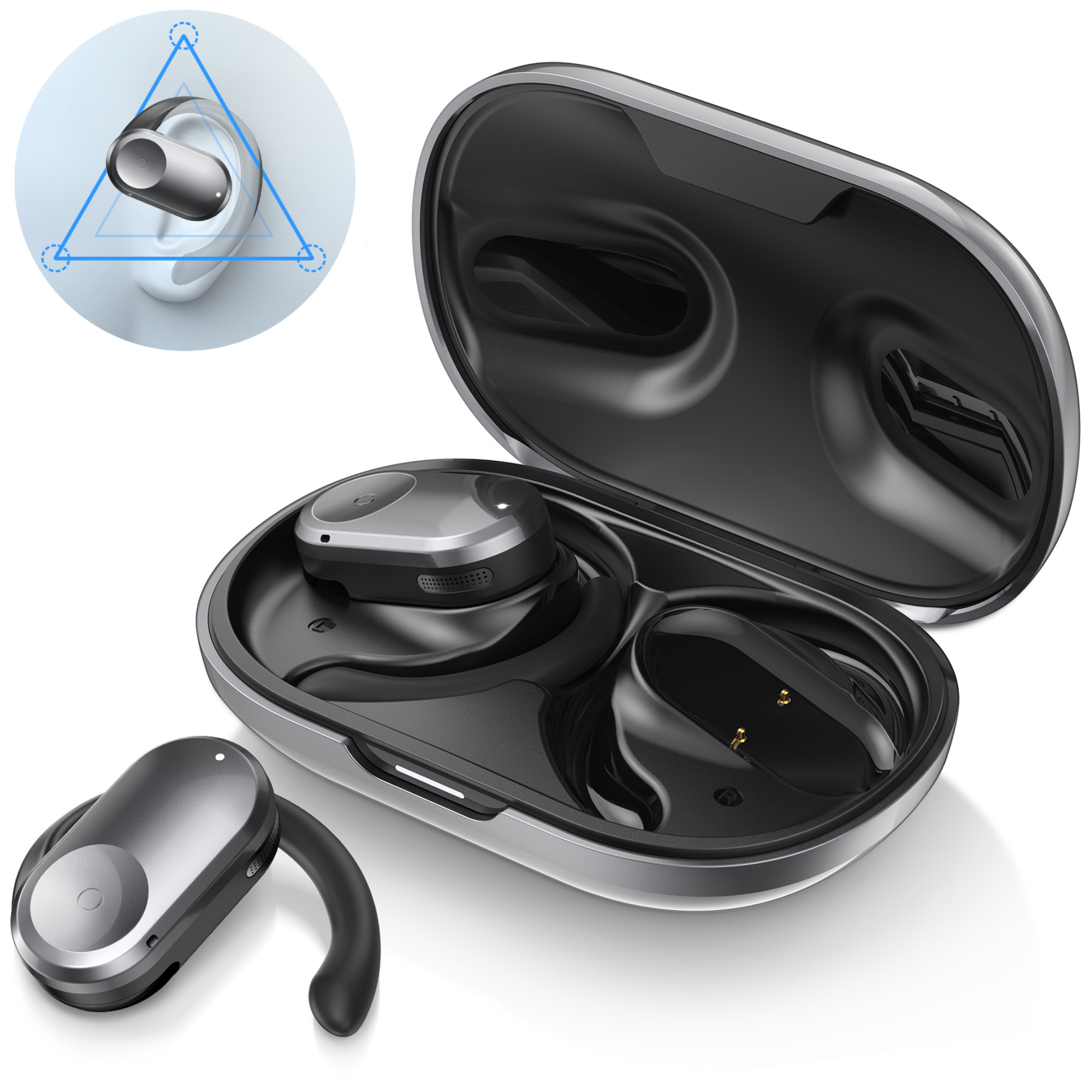 Outside Open Ear Earbuds Wireless Bluetooth Out of Ear Open Ear ...
