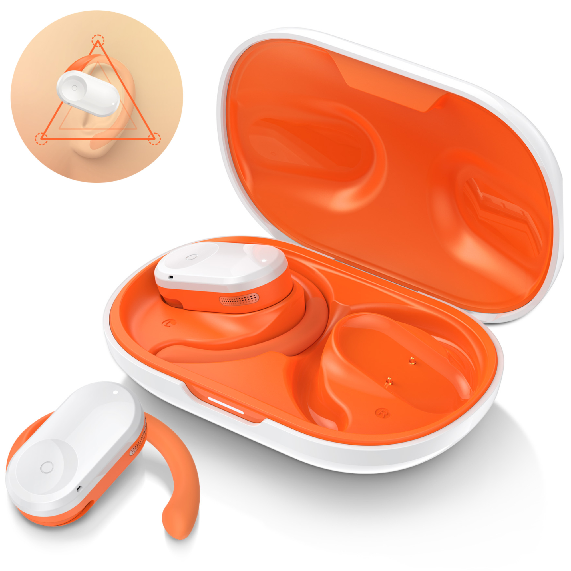 HeadPhone Bluetooth Earphones Wireless Earbuds with Charging Box Sports ...