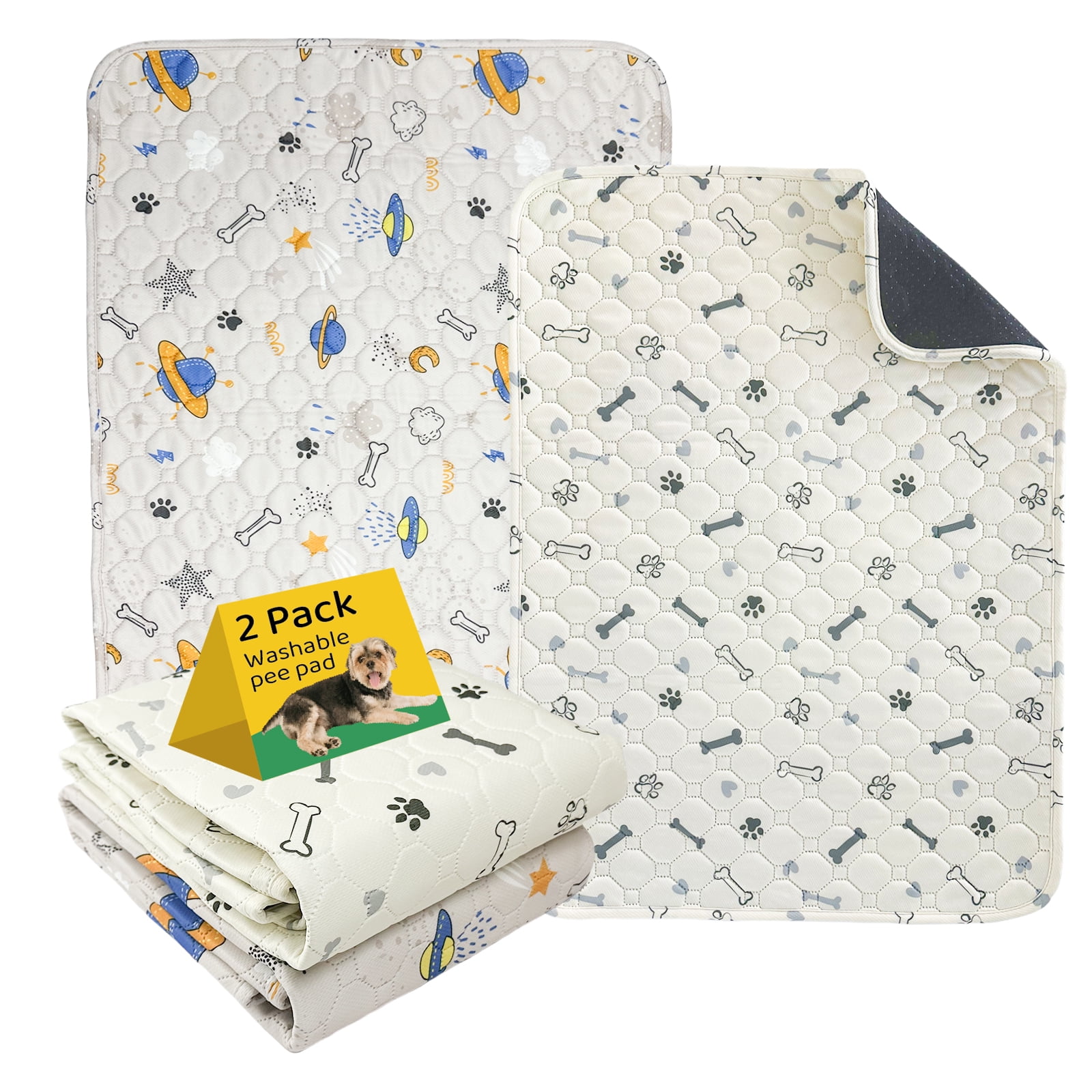 BLIWINPT Doggie Pads Washable Absorbent and Leakproof dog Wee Wee Pads ...