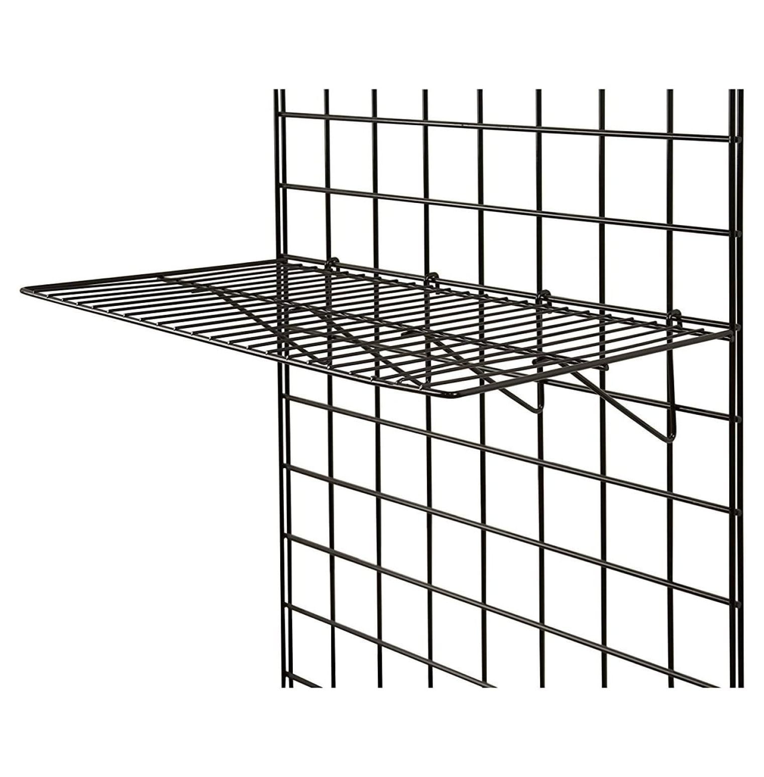 BLK-2412 Grid Panel Display Shelf - - Clothing Display Rack Grid, Heavy ...
