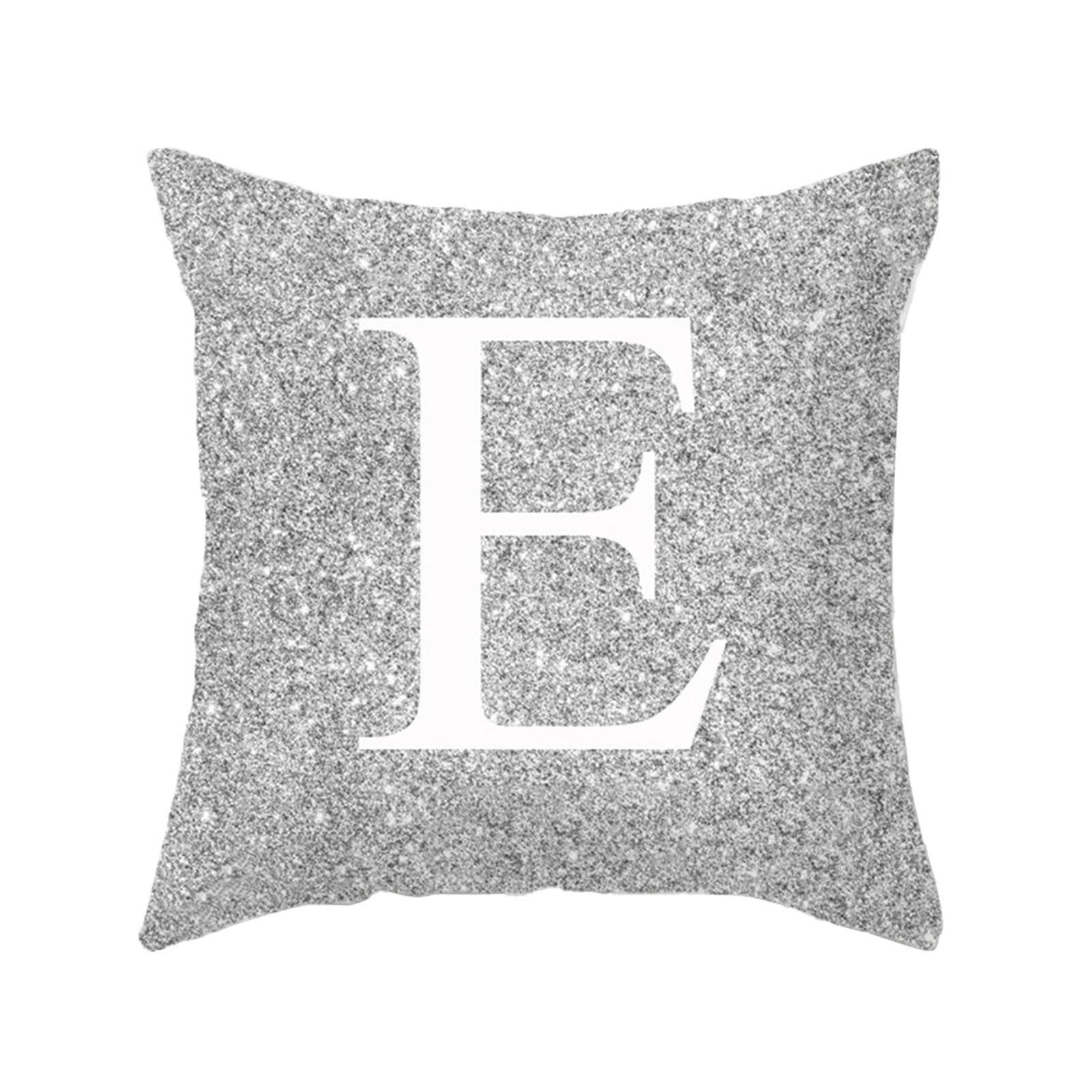 BLLXMX 45x45cm Room Decoration Letter Cushion English Alphabet ...