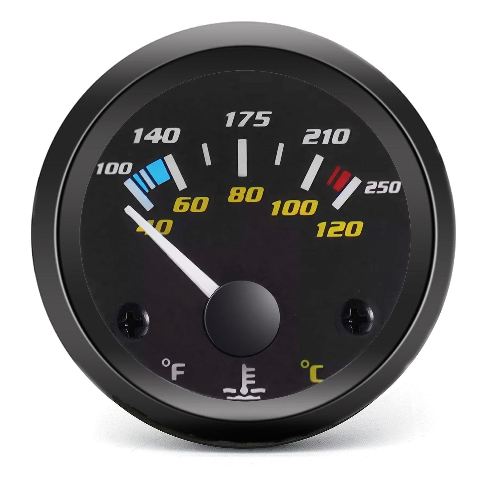 BLLYOGU 52mm Universal Car Water Temperature Gauge - Auto Meter with ...
