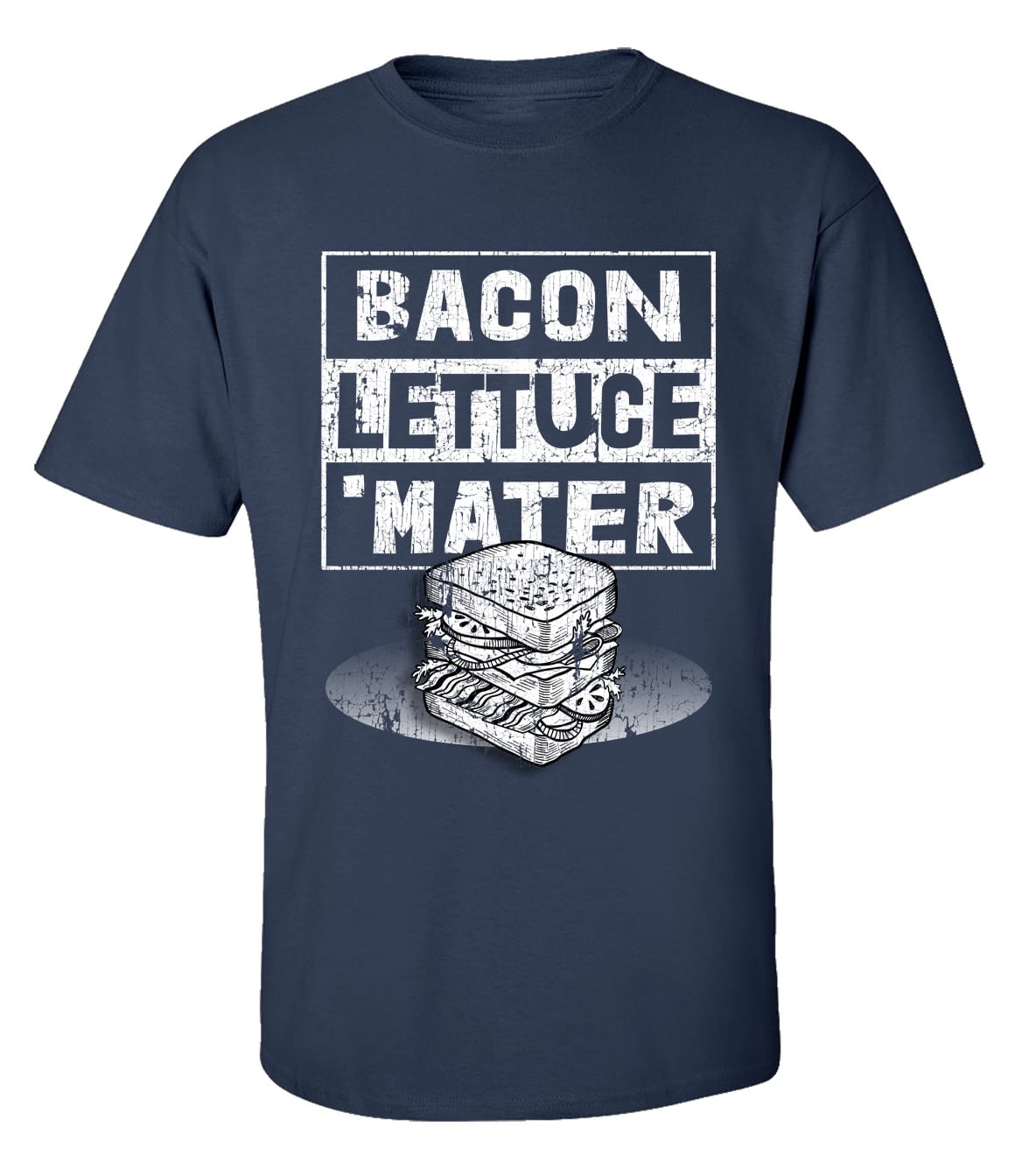 BLM Bacon Lettuce Mater Sandwich Funny Men's Short Sleeve Graphic Tee ...