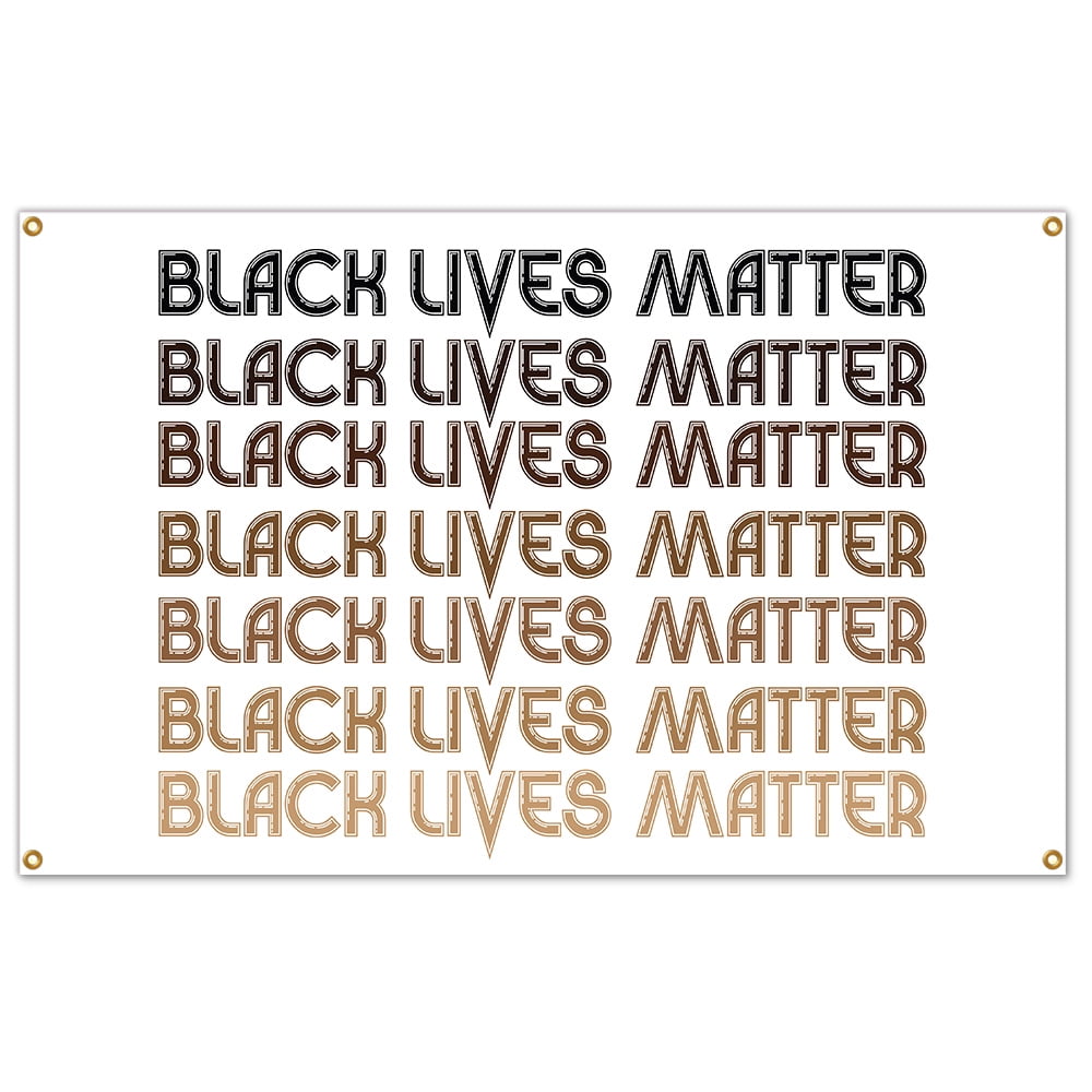 BLM Banner Black Lives Matter | 18" X 48" Banner | Protect your ...