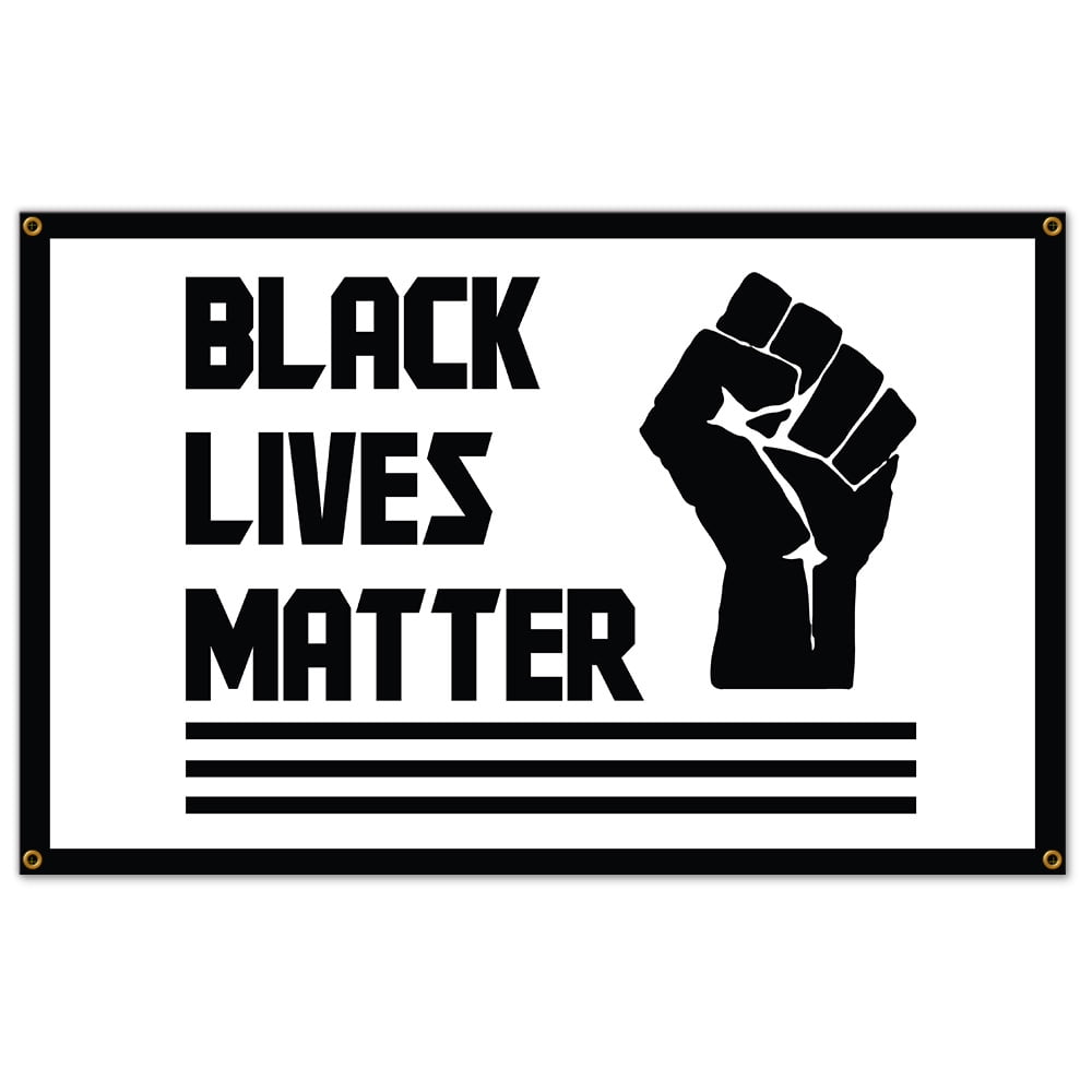 BLM Banner Black Lives Matter | 18" X 48" Banner | Protect your ...