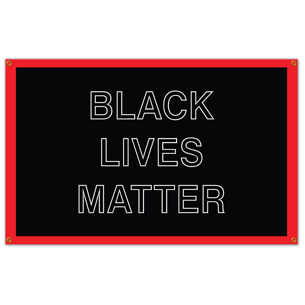 BLM Banner Black Lives Matter | 24" X 72" Banner | Protect your ...