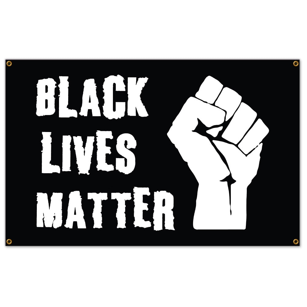 BLM Banner Black Lives Matter | 24" X 72" Banner | Protect your ...
