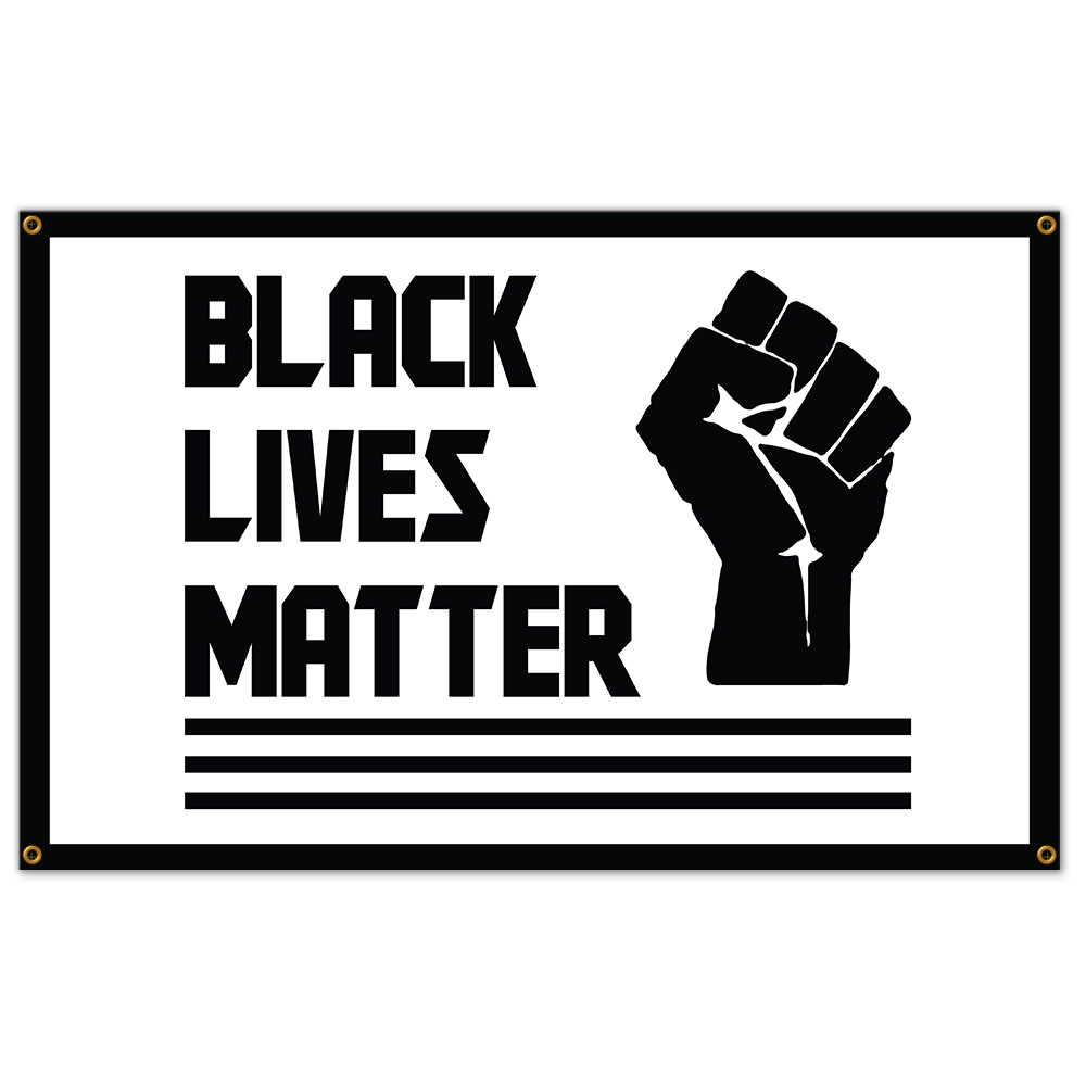 BLM Banner Black Lives Matter | 24" X 72" Banner | Protect your ...
