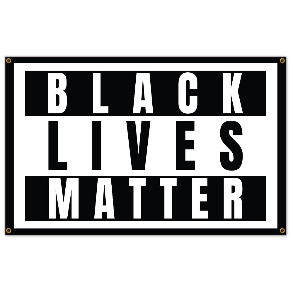 BLM Banner Black Lives Matter | 48" X 120" Banner | Protect your ...