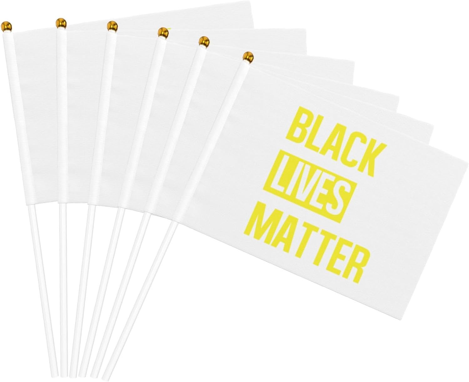 BLM Black Lives Matter Flag Small Mini Hand Held Flags 5.5x8.2 Inch ...
