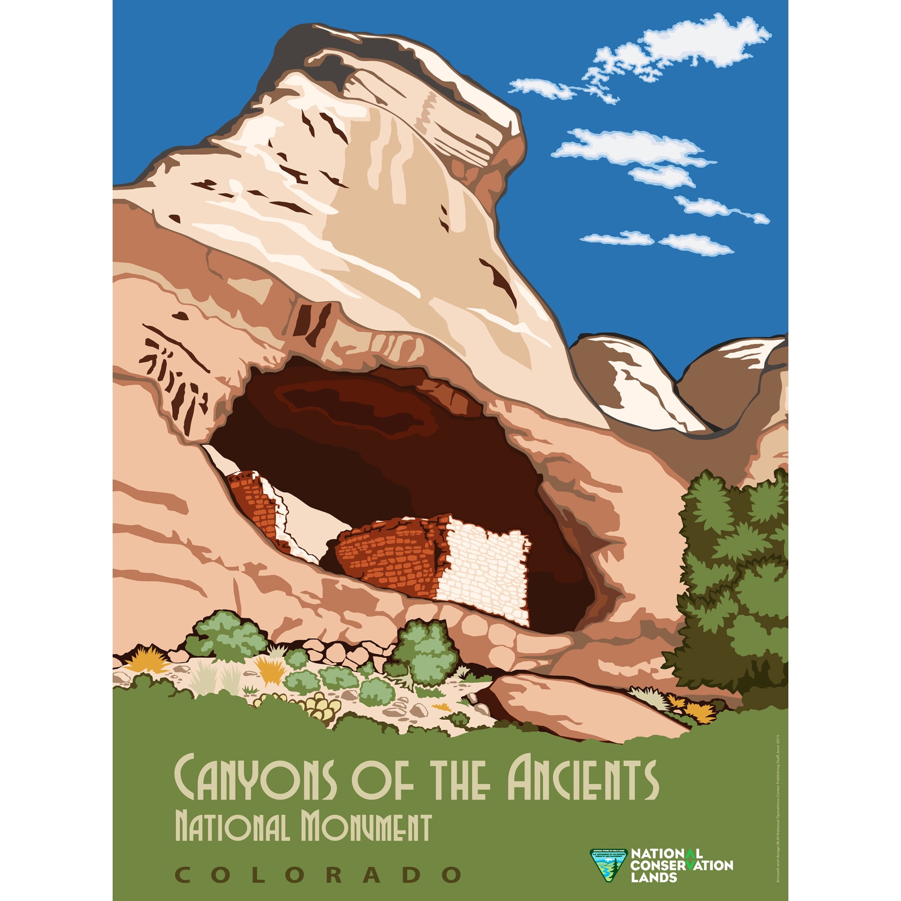 BLM Canyons Of Ancients National Monument Colorado Extra Large XL Wall ...