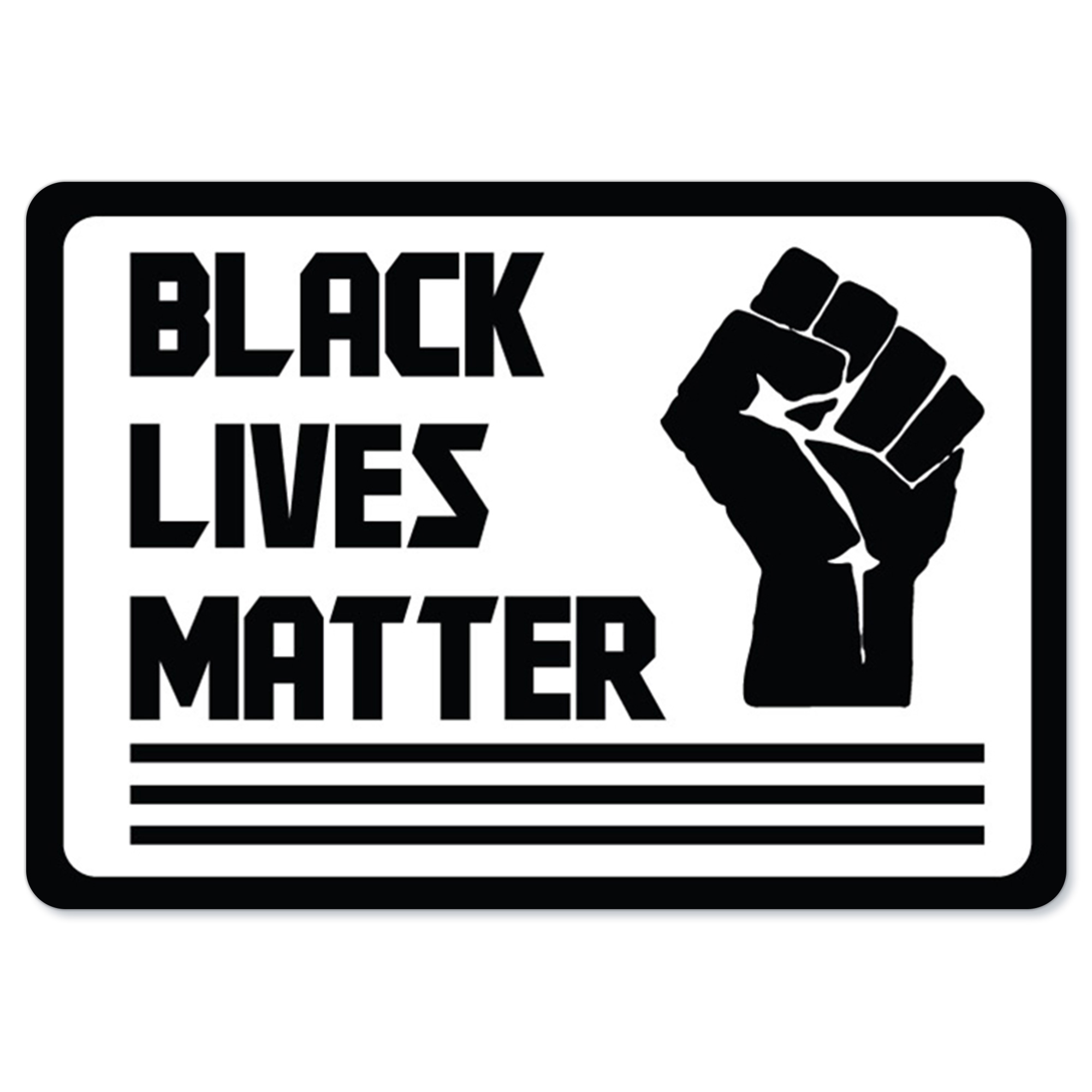 BLM Sign - Black Lives Matter | Peel And Stick Wall Graphic | Protect ...