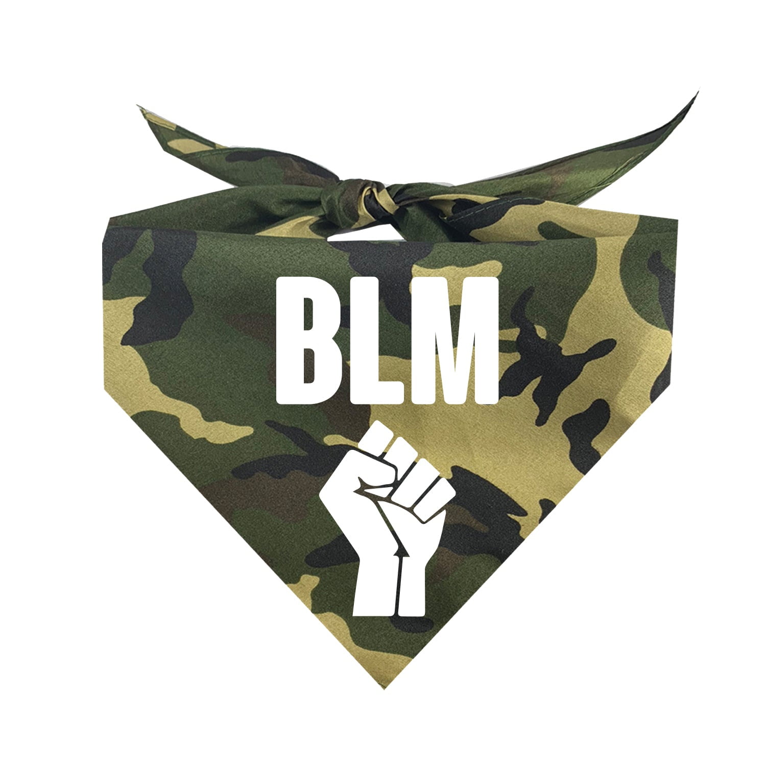 BLM with Fist Triangle Dog Bandana - Walmart.com