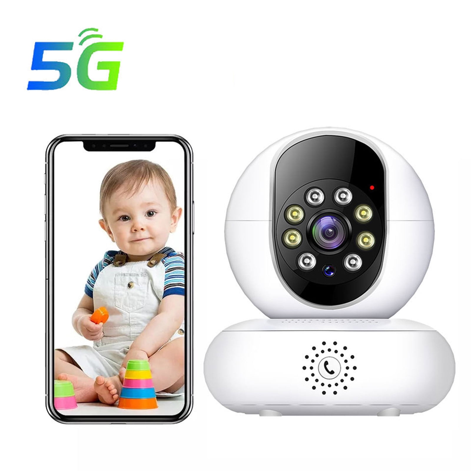 BLNVKOP 5G HD 1080P Network Home Monitor Wifi Wireless Indoor ...