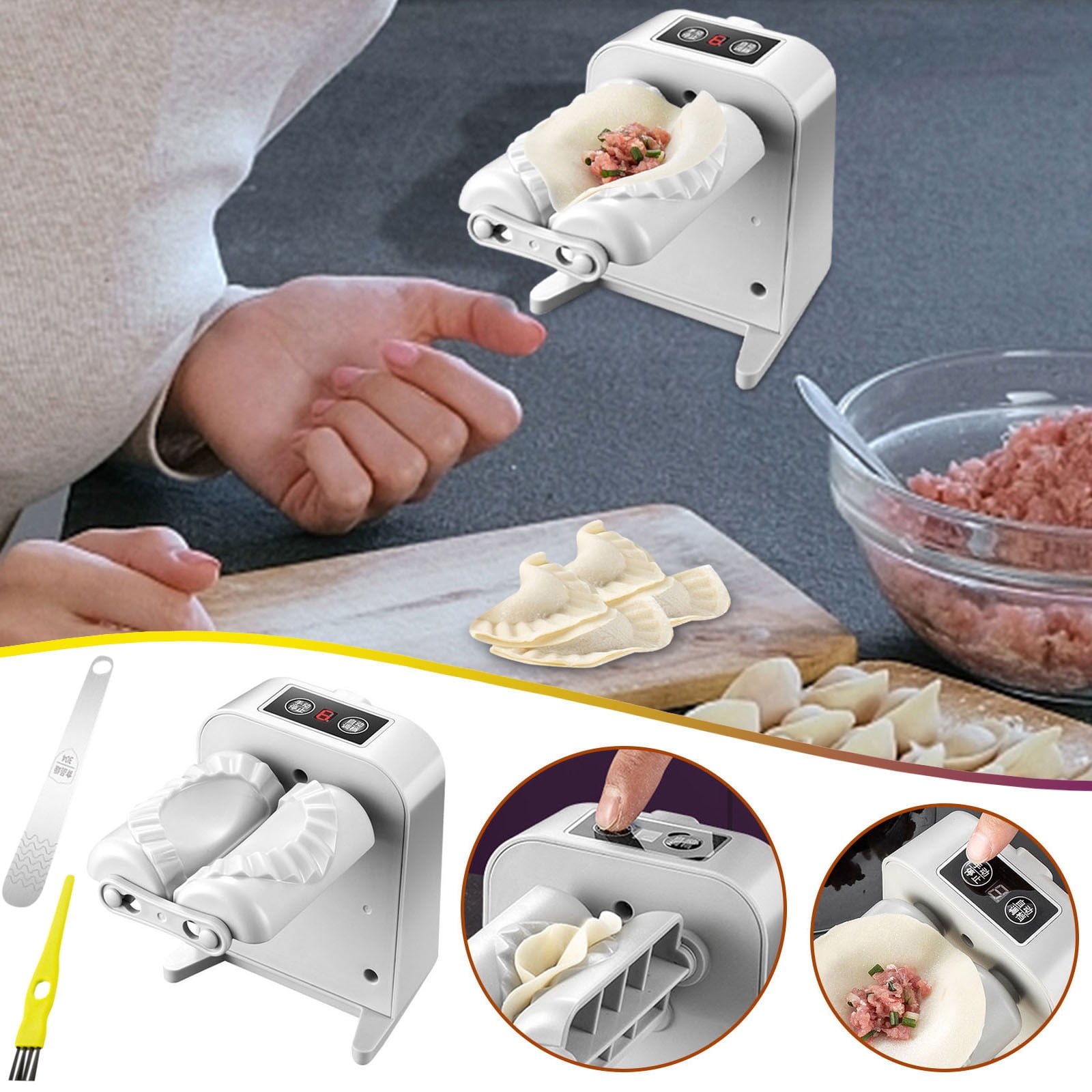 BLNVKOP Automatic Dumpling Machine, Dumpling Skin Pressing Machine ...