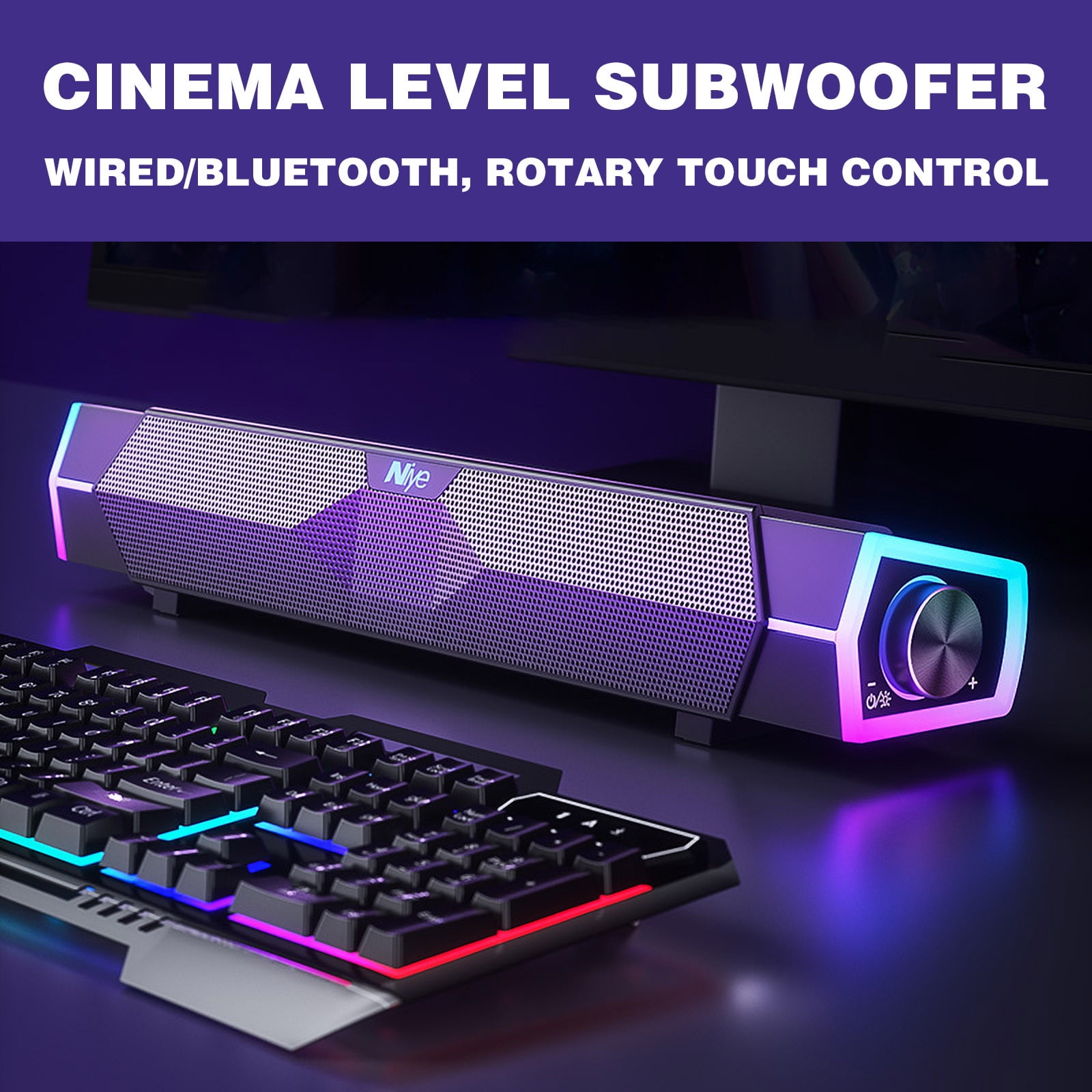 BLNVKOP Bluetooth Speaker Soundbar Computer Speaker Dual Speaker ...