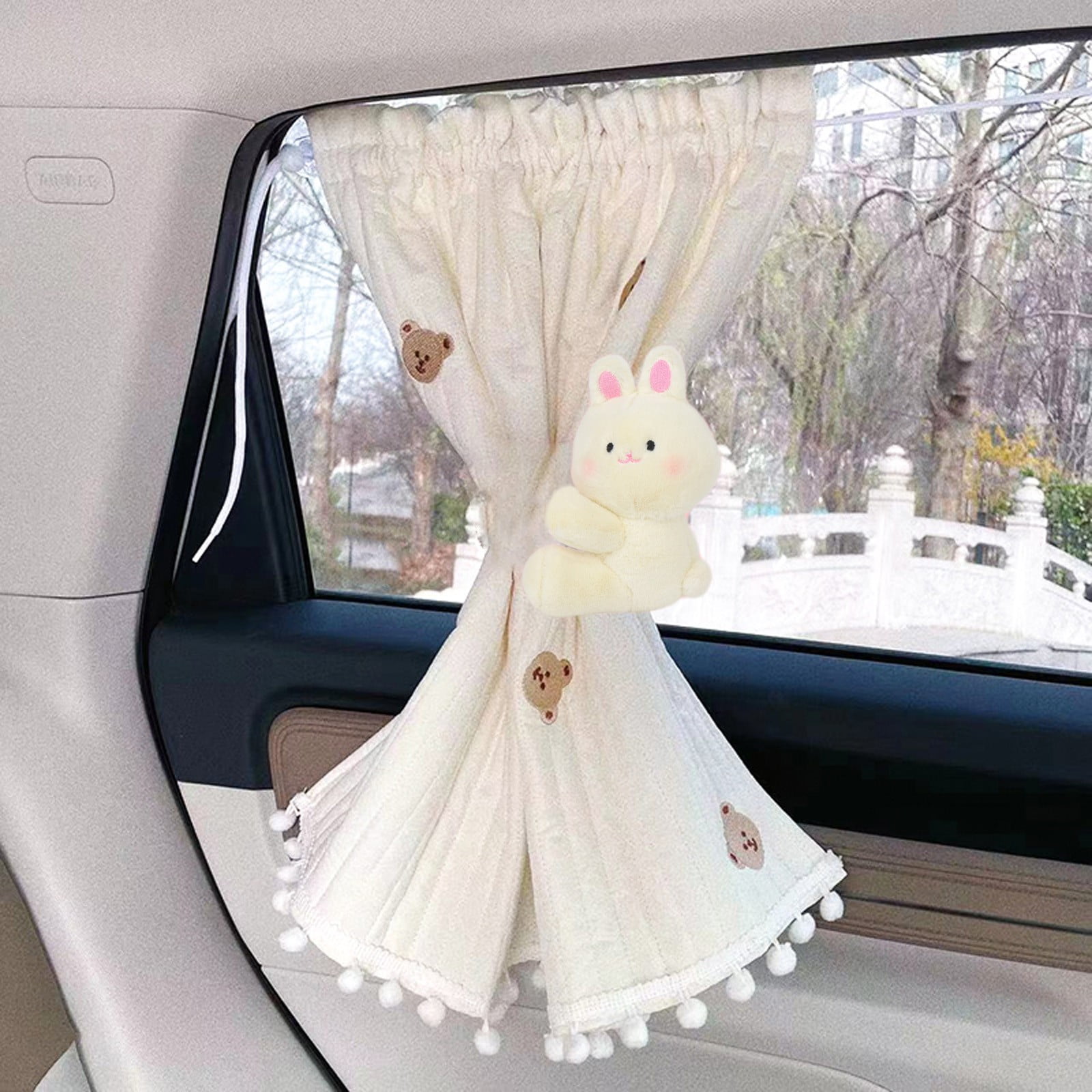 BLNVKOP Car Accessory Must Haves Car Interior Sunshade Curtains Bunny ...