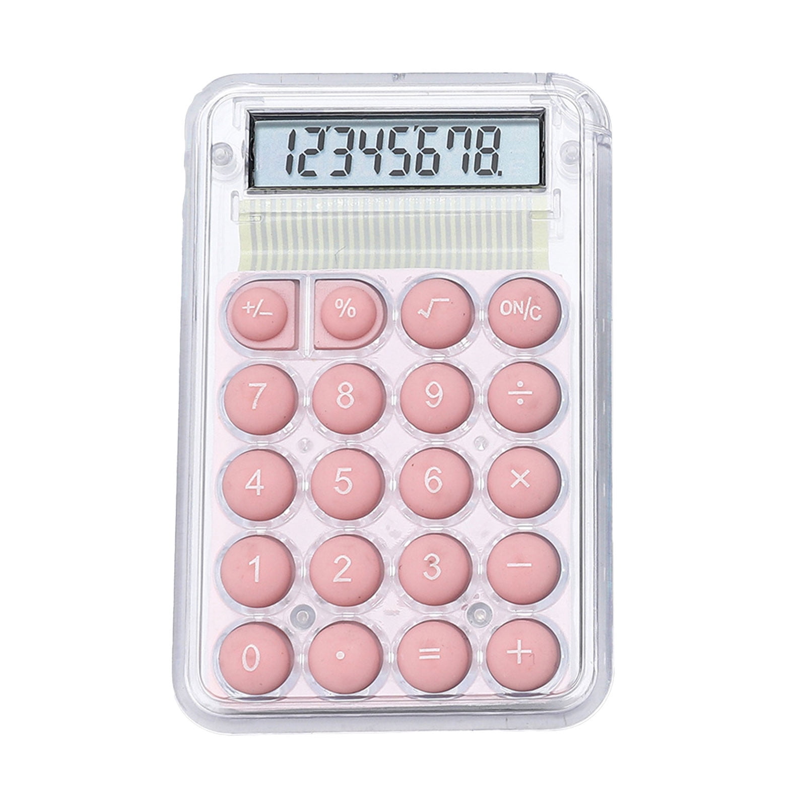 BLNVKOP Circular Dots Desktop Calculator 8 Digit With Large LCD Display ...