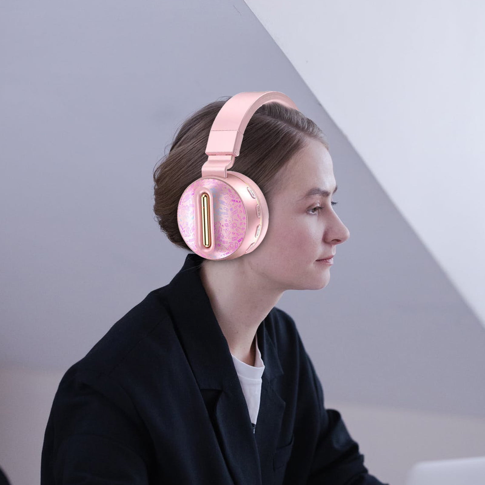 BLNVKOP Clearance -Mounted Folding Wireless-Mounted Headset Metal Chip ...