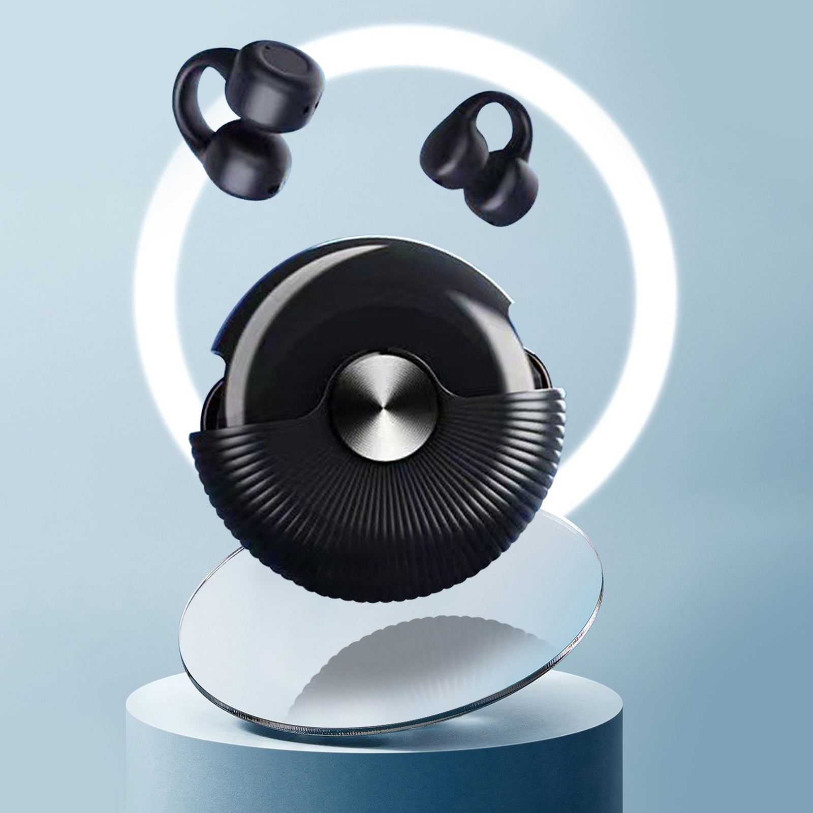 BLNVKOP Clearance Wireless Earbuds Headset Sport Ear Clip Earbuds 5.0 ...