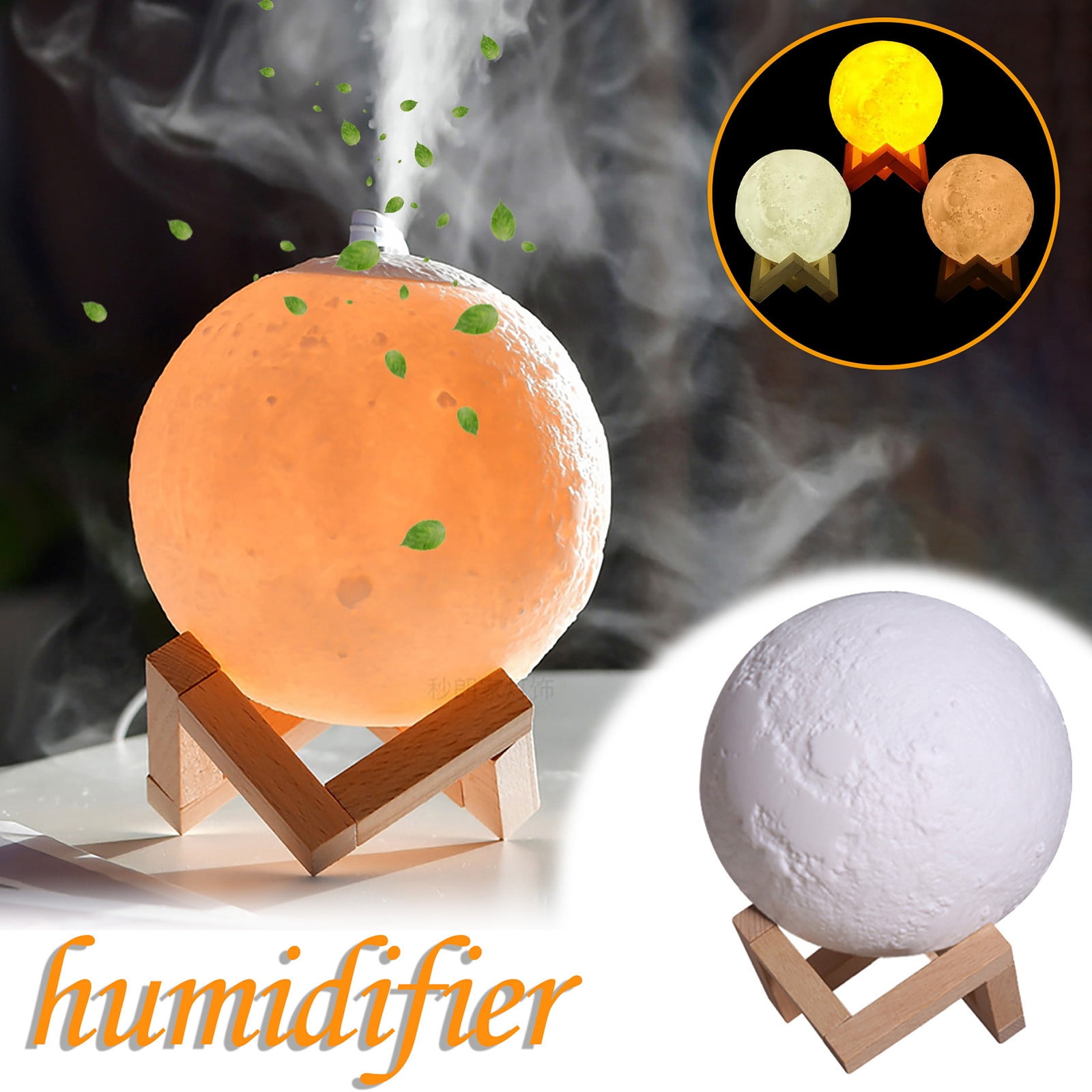 BLNVKOP Creative 3d moon light aroma diffuser humidifier usb small ...