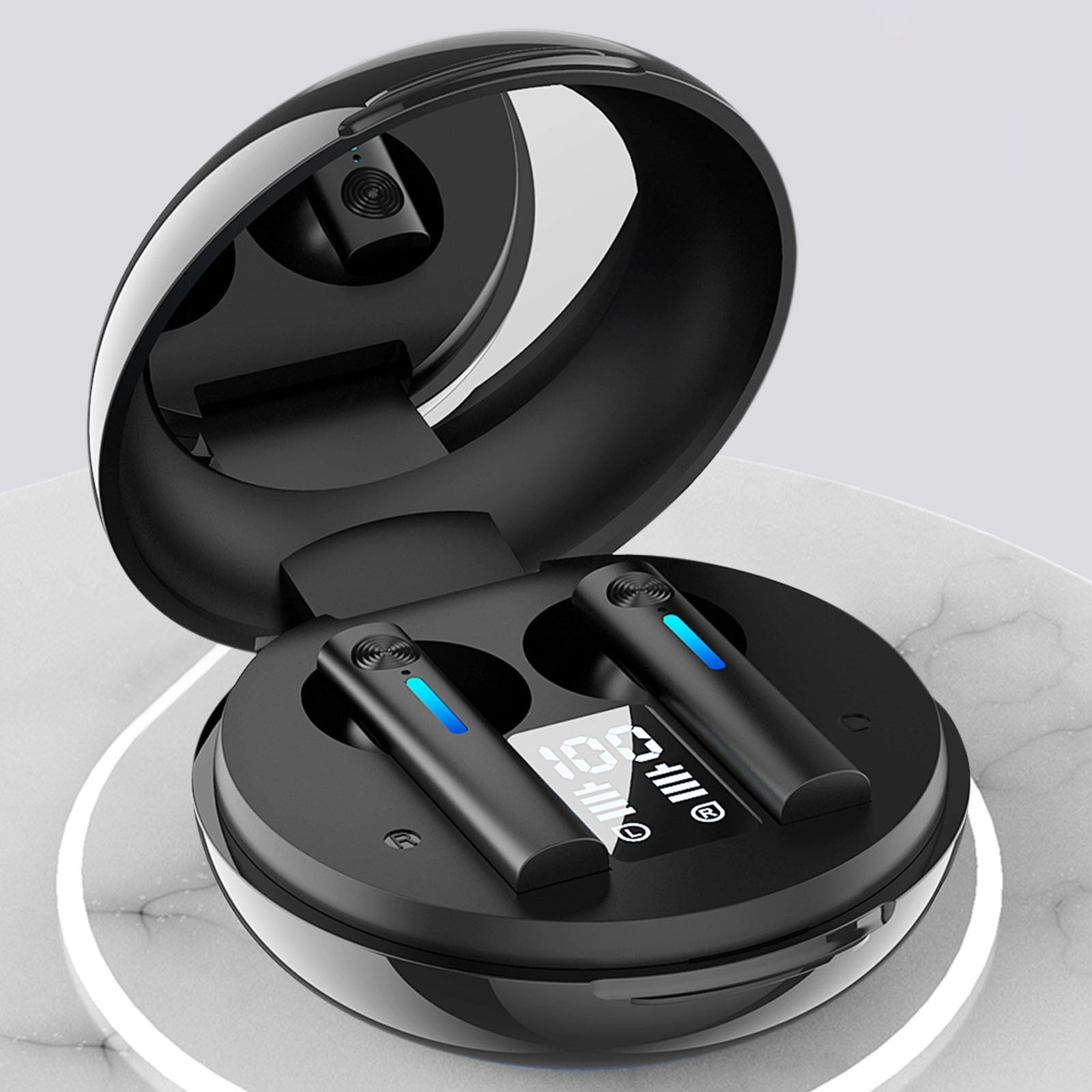 BLNVKOP Digital Display New Wireless Headset HIFI Sound Quality In-ear ...