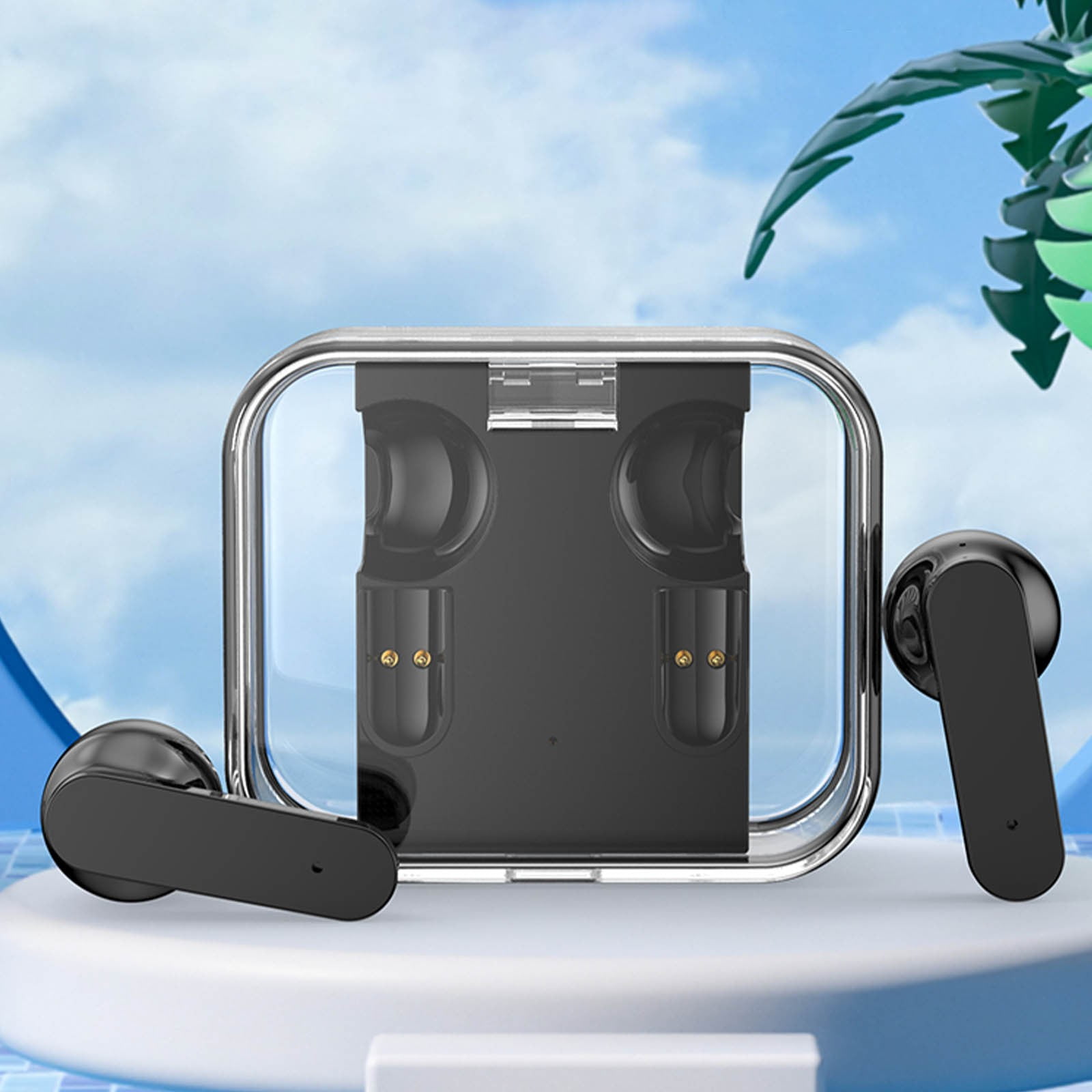 BLNVKOP Digital Display New Wireless Headset HIFI Sound Quality In-ear ...