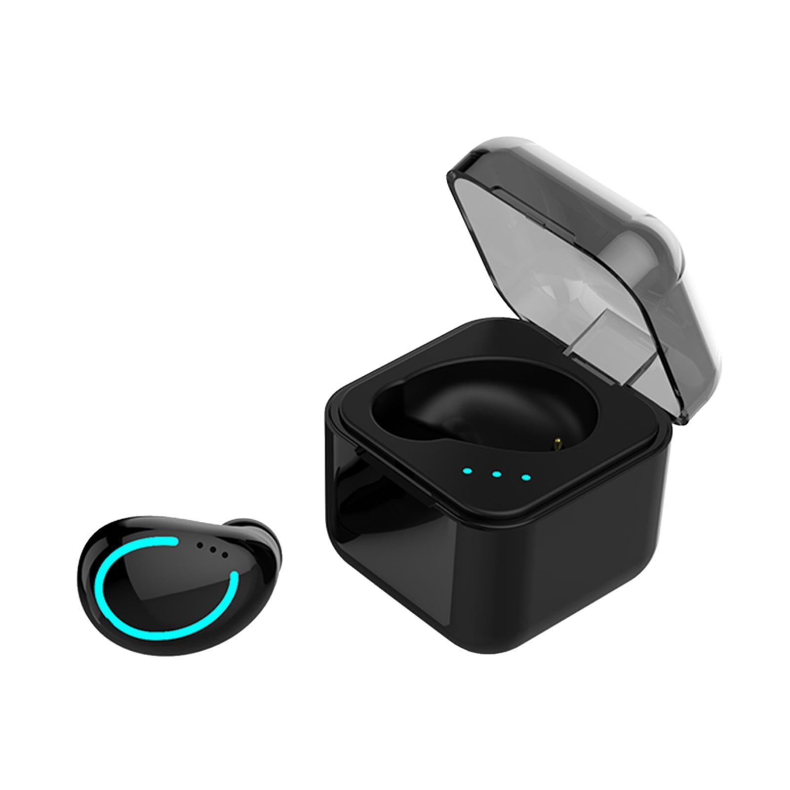 BLNVKOP Ear Headset With Charging Compartment Stereo Invisible In-ear ...