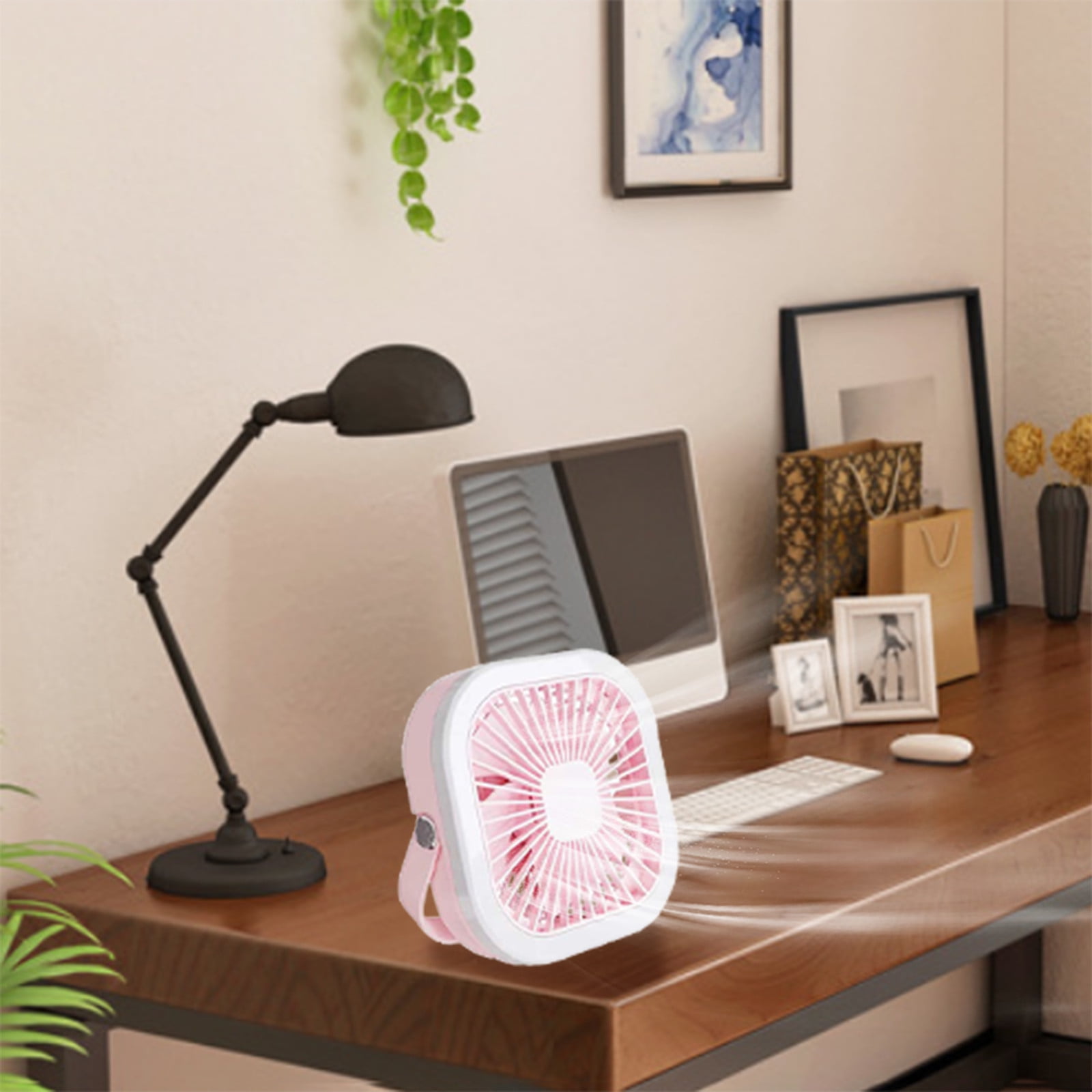 BLNVKOP Fans For Home Portable Fan, Stroller Fan, 3 Speed USB Desk Fan ...
