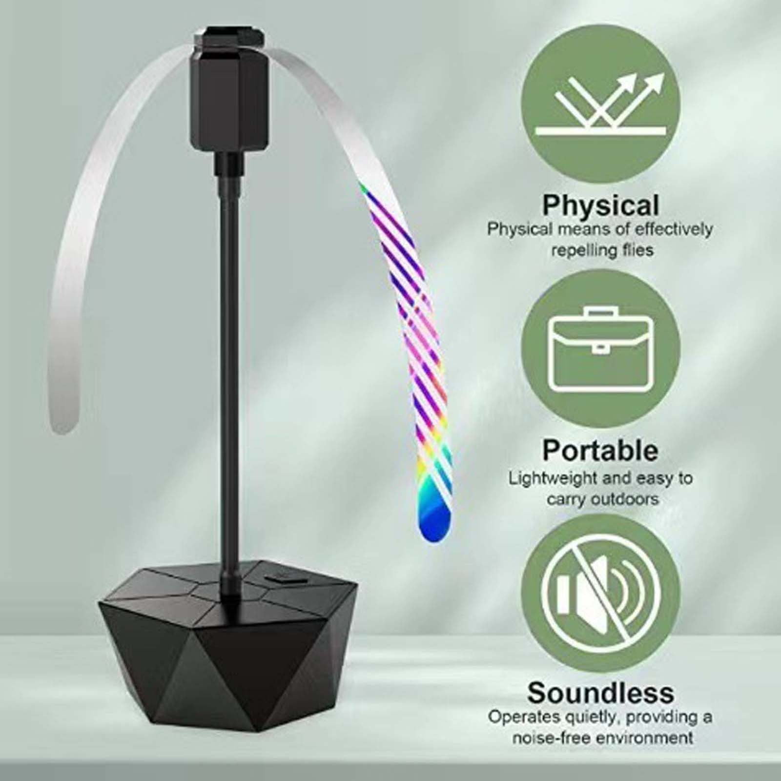 BLNVKOP Fly Fans For Tables Multi-function Fan Leaf Fly Repellents ...
