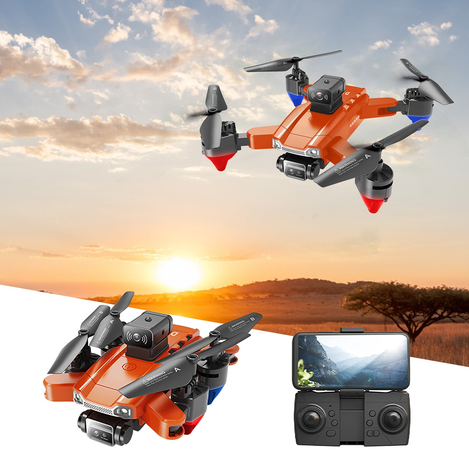 BLNVKOP Foldable FPV Drone With Electrionic Regulation 1080P WiFi ...