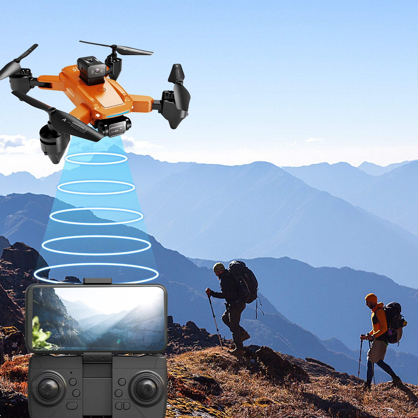 BLNVKOP Foldable FPV Drone With Electrionic Regulation 1080P WiFi ...