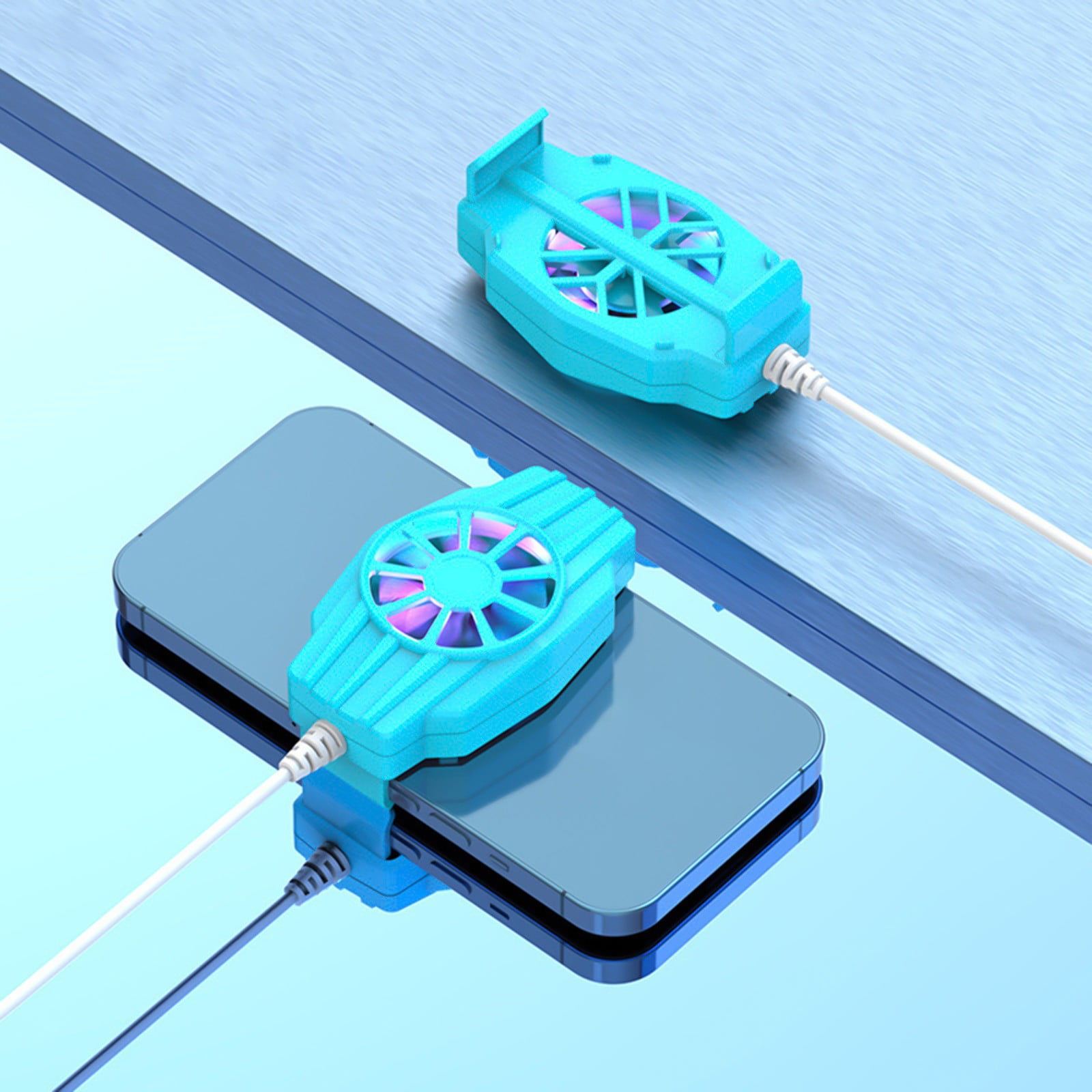 BLNVKOP Gaming Artifact Mobile Phone Radiator Cooled Fan USB Wired ...