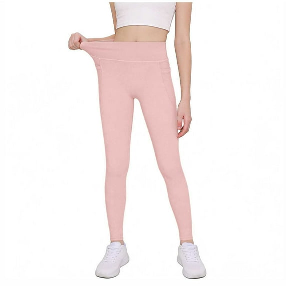 BLNVKOP Girls Flare Leggings Crossover with Pocket Clothes Leggings for ...