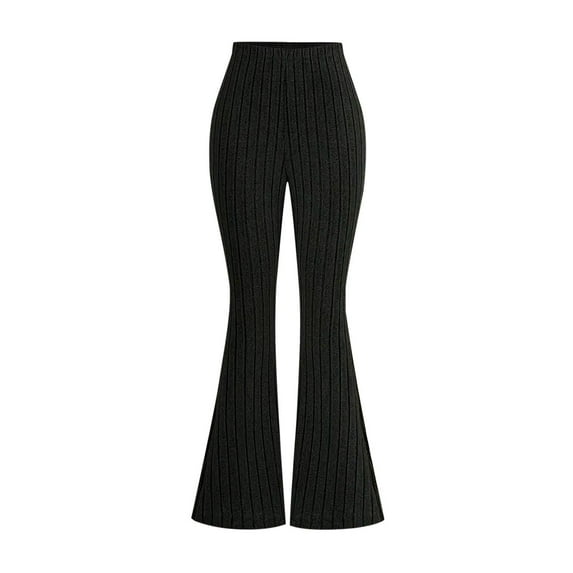 BLNVKOP Girls Flare Leggings Pants Ribbed Kids Bell Bottoms Solid Color ...