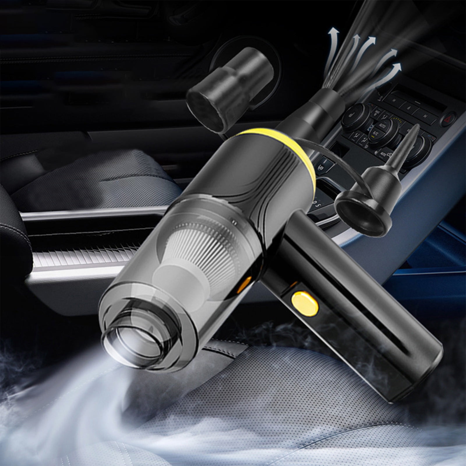 BLNVKOP Handheld Car Vacuum Cleaner, 12000MBAR Powerful Suction Small ...