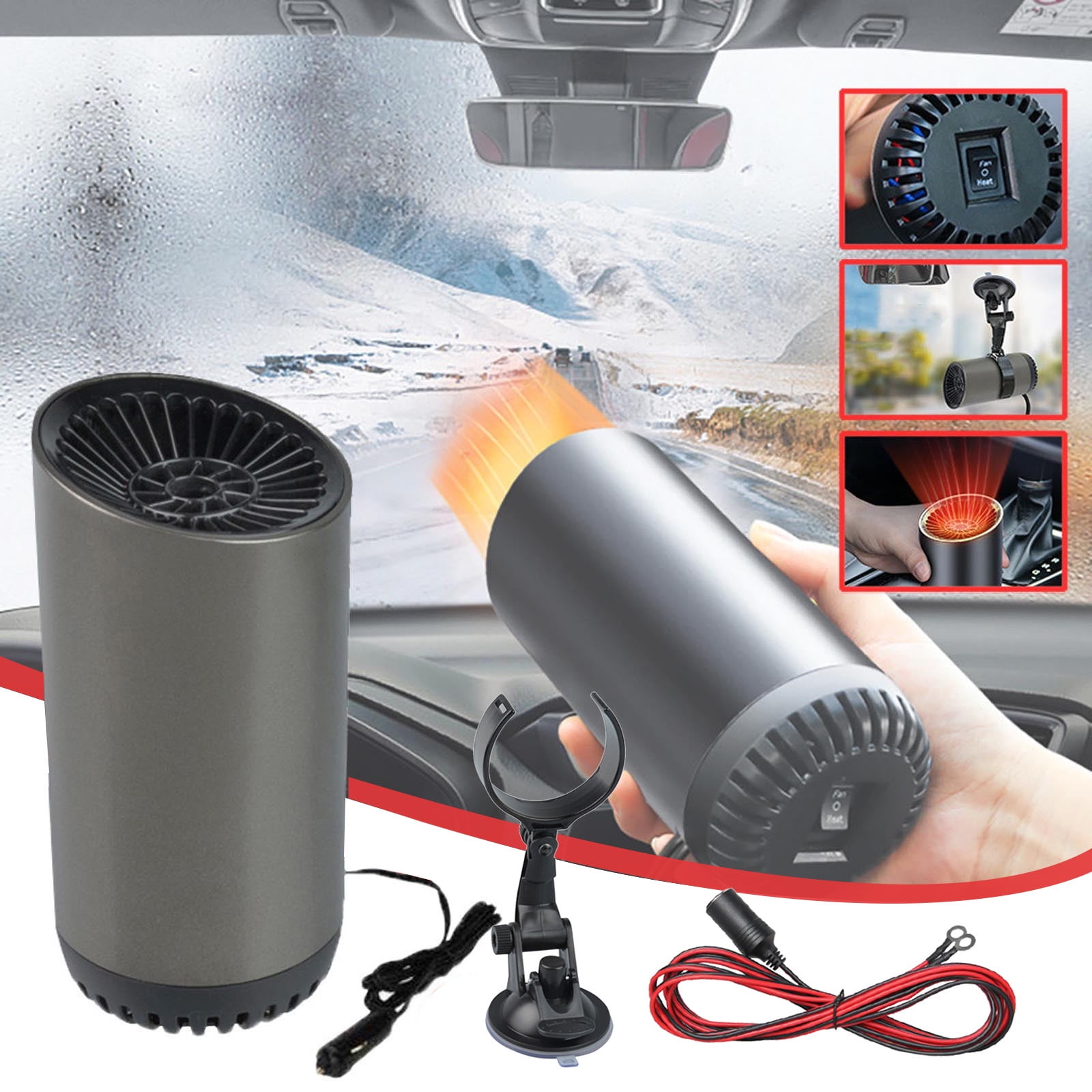 BLNVKOP Heater 12v High-power Defogging Defroster Car Heating Heater ...