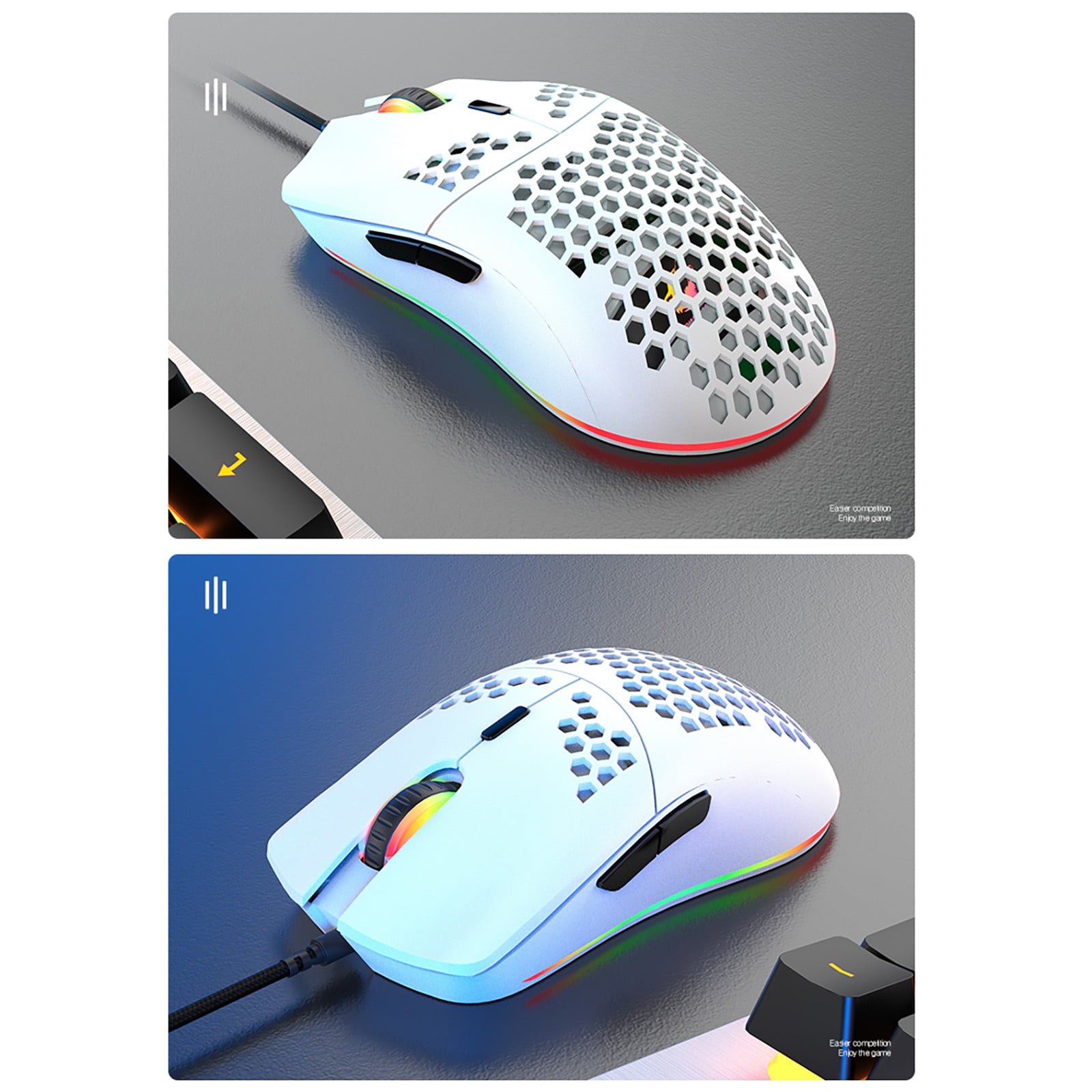 BLNVKOP Hot Sale M6 Colors Mice Ergonomic Wired Hollowed-Out Mouse ...