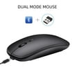 Uiosmuph Wireless Mouse Rechargeable Silent LED Computer Gaming Mouse ...