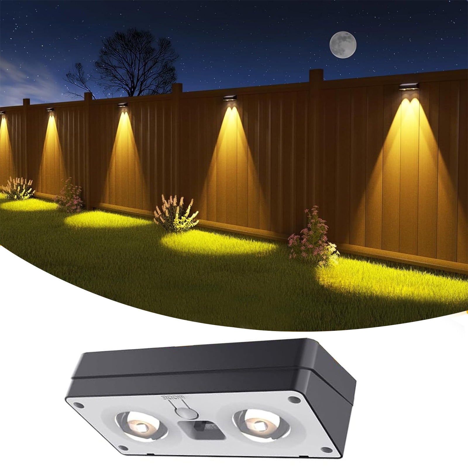 BLNVKOP Hot Sale Solar Outdoor LED Fence Light With Colorful Lens ...