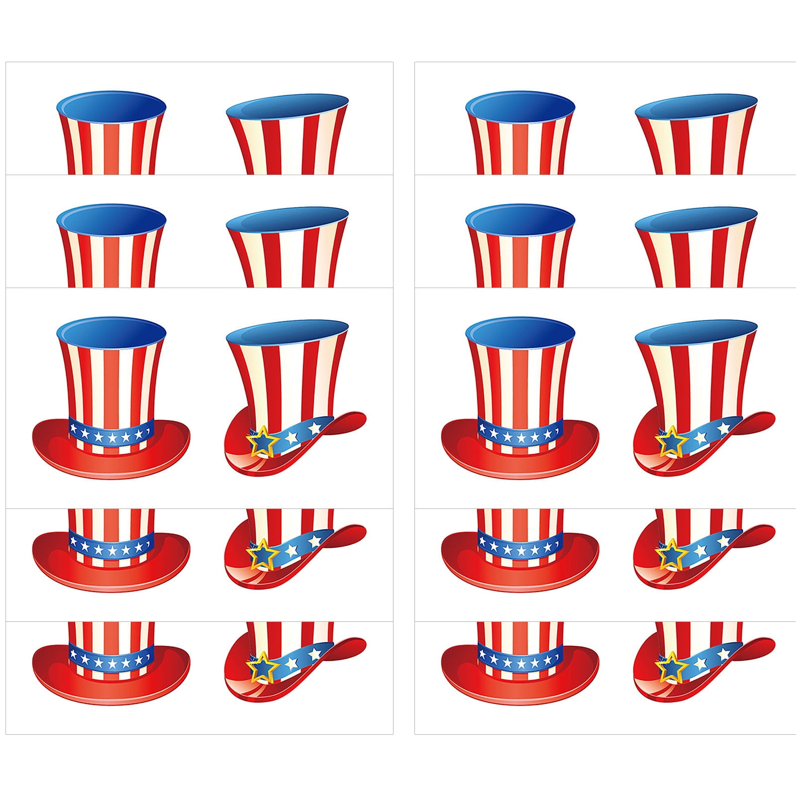 BLNVKOP Independence Day Sweat Face Sticker Decoration Props - Walmart.com