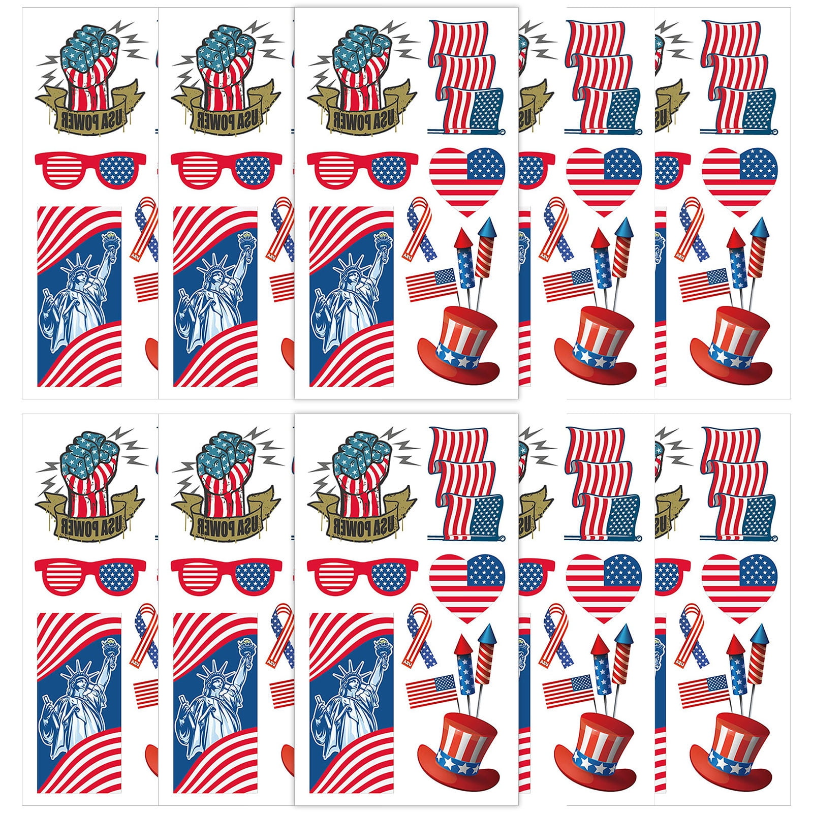 BLNVKOP Independence Day Sweat Face Sticker Decoration Props - Walmart.com