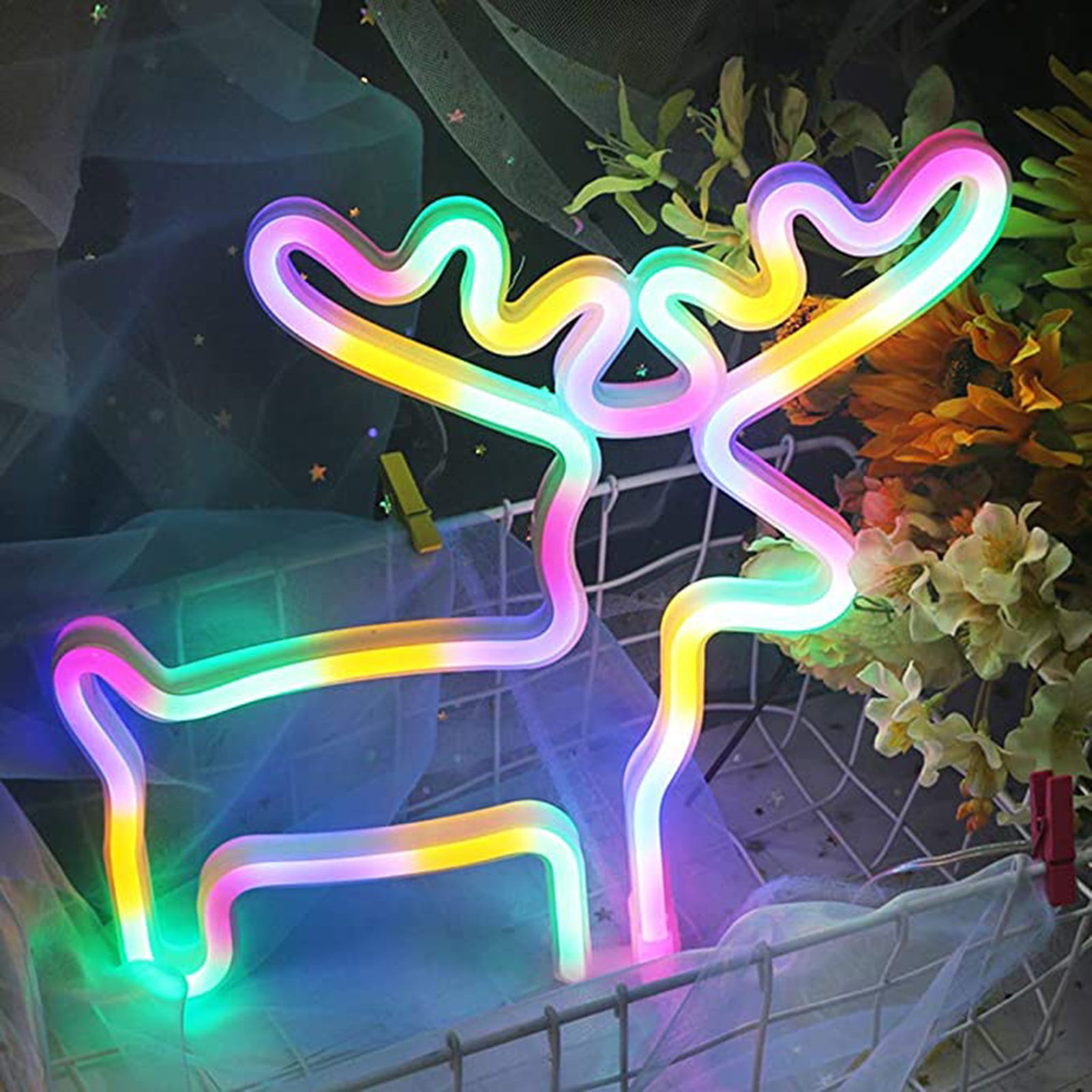 BLNVKOP LED Styling Light Led Decorative Small Night Lights Neon Base ...
