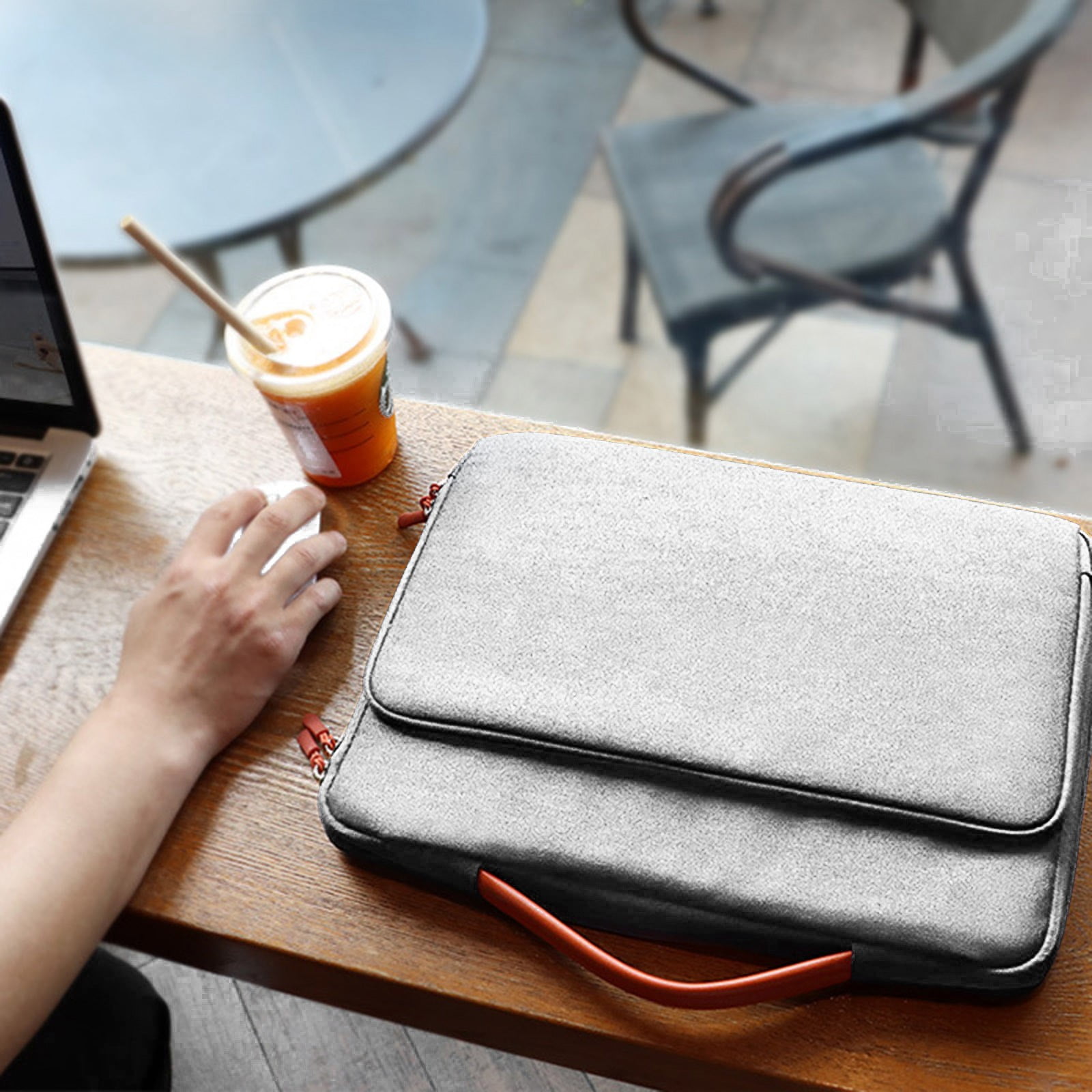 BLNVKOP Lightweight And Versatile Laptop Bag With 15.4-inch Inner Liner And Open Design, Water ...