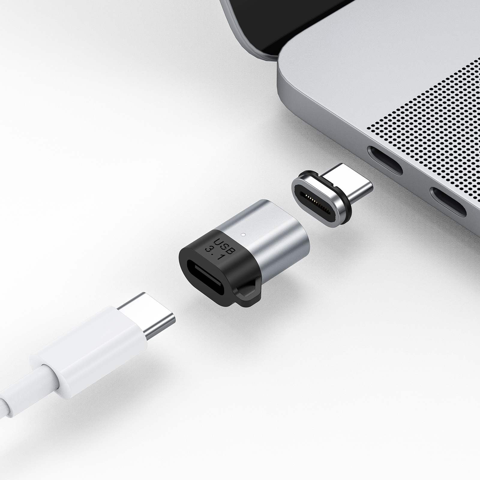 BLNVKOP Magnetic USB C Adapter Connector Support PD 100W Quick Charge ...